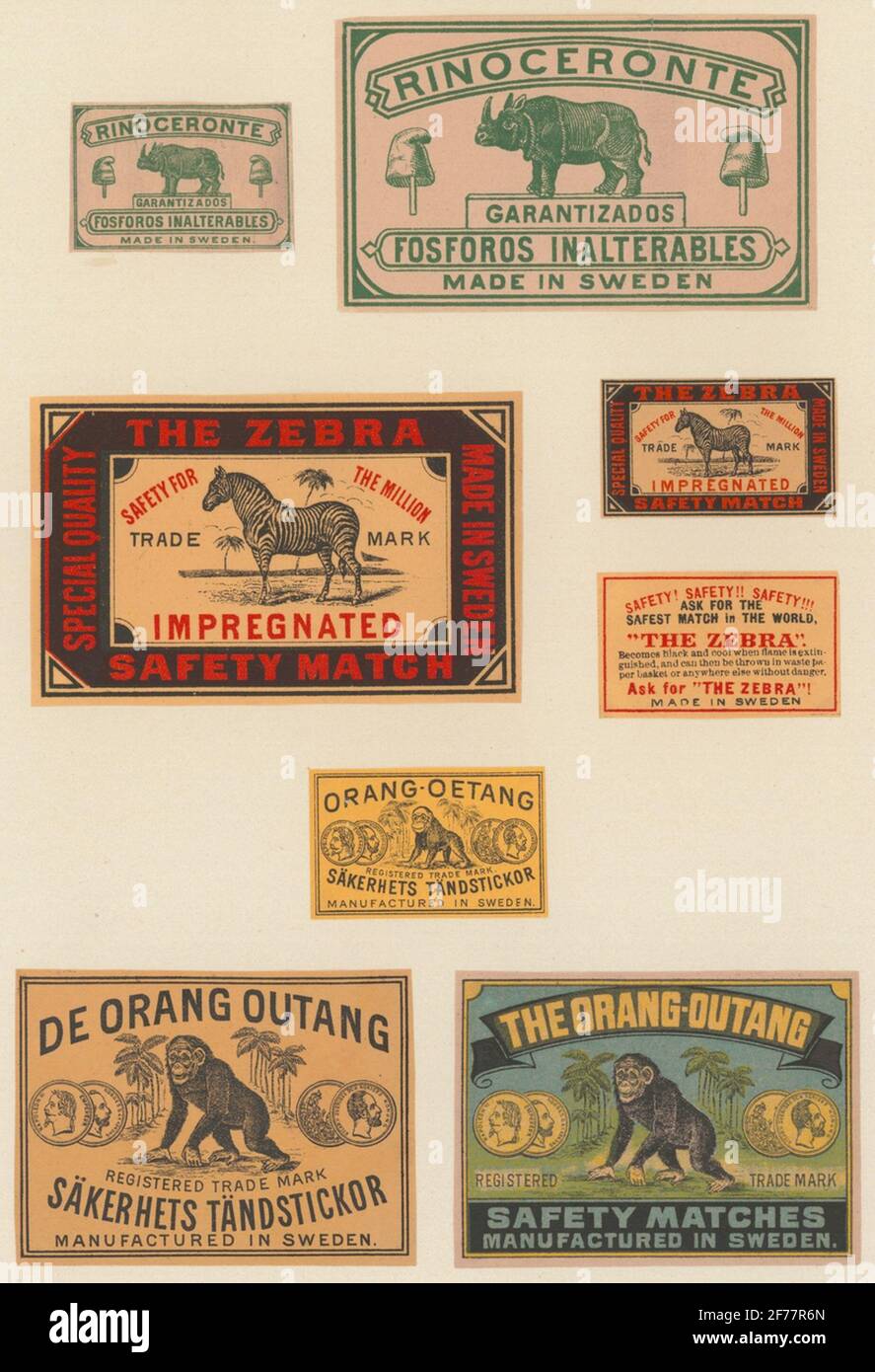Matchbox labels, from the Swedish industrial and trading museum.Biology ...