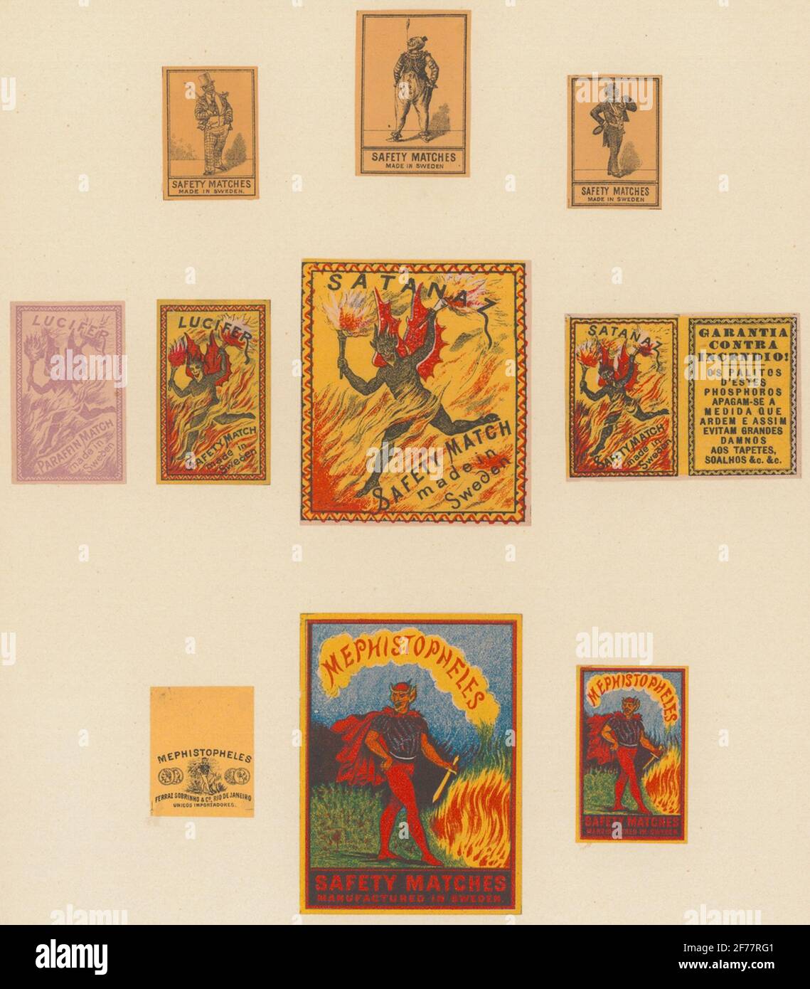 Matchbox labels, from the Swedish industrial and trading museum ...