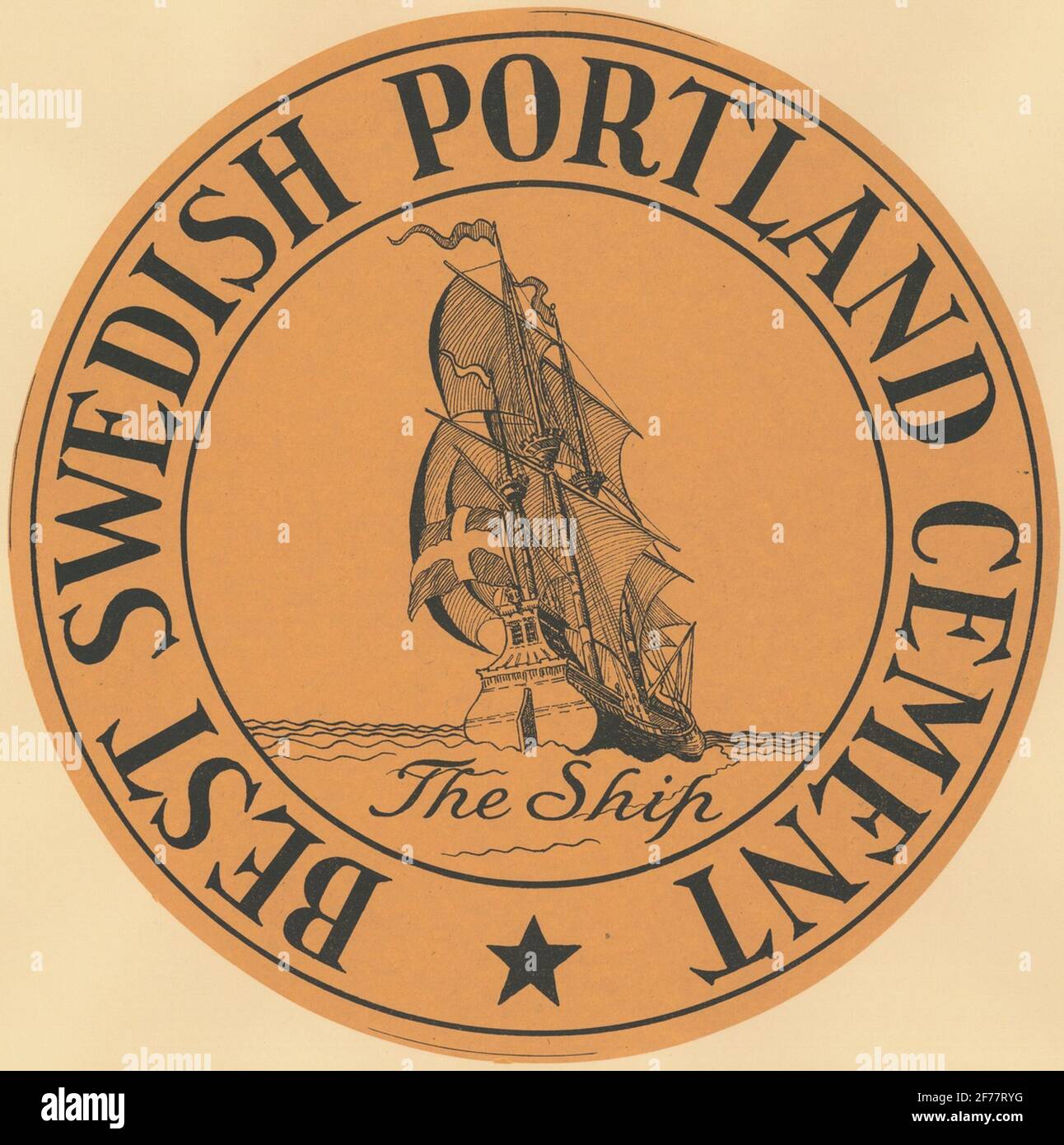 Factory mark for cement bags. Portland cement Stock Photo - Alamy