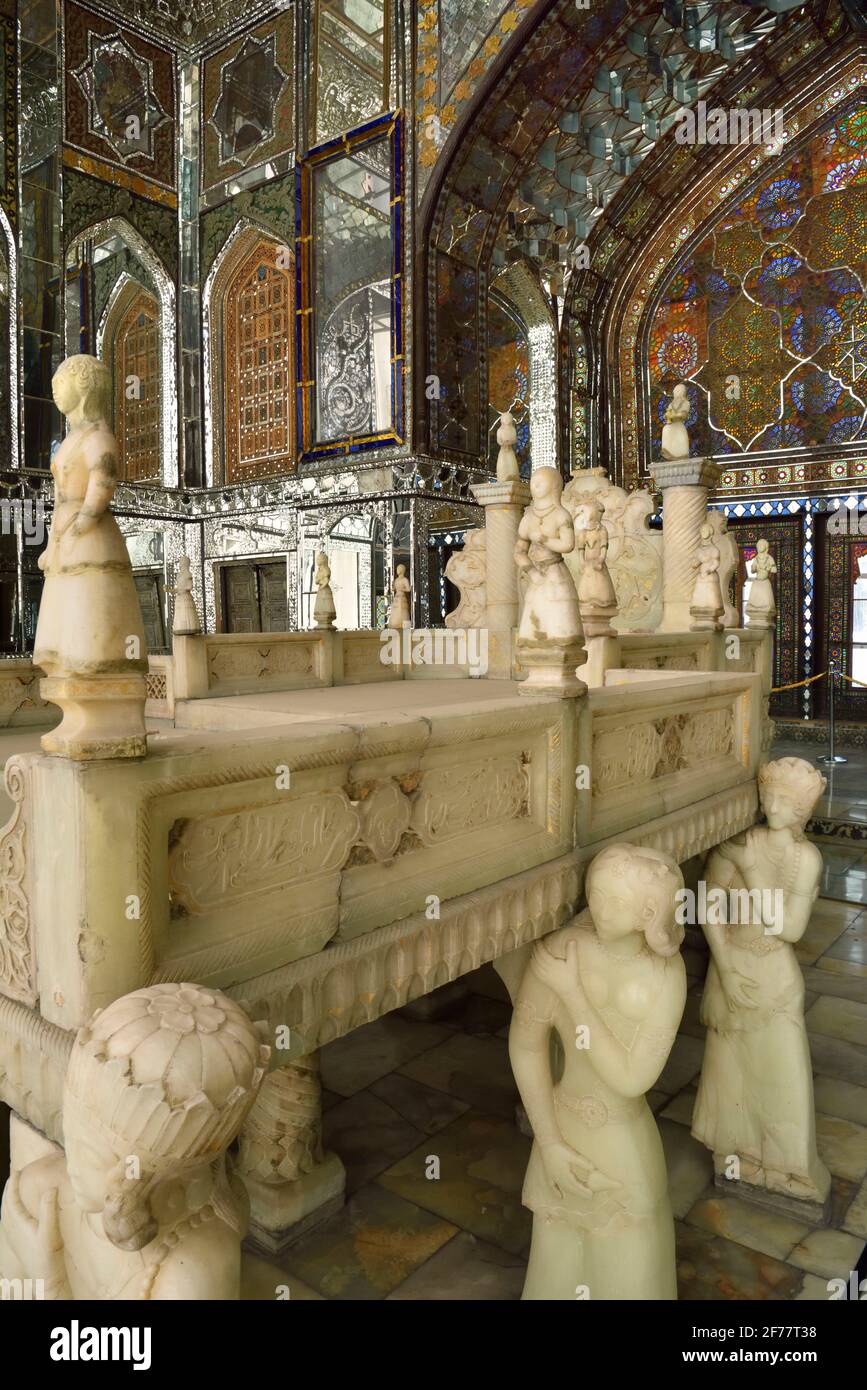 Iran, Tehran, listed as World Heritage by UNESCO, Golestan palace ...