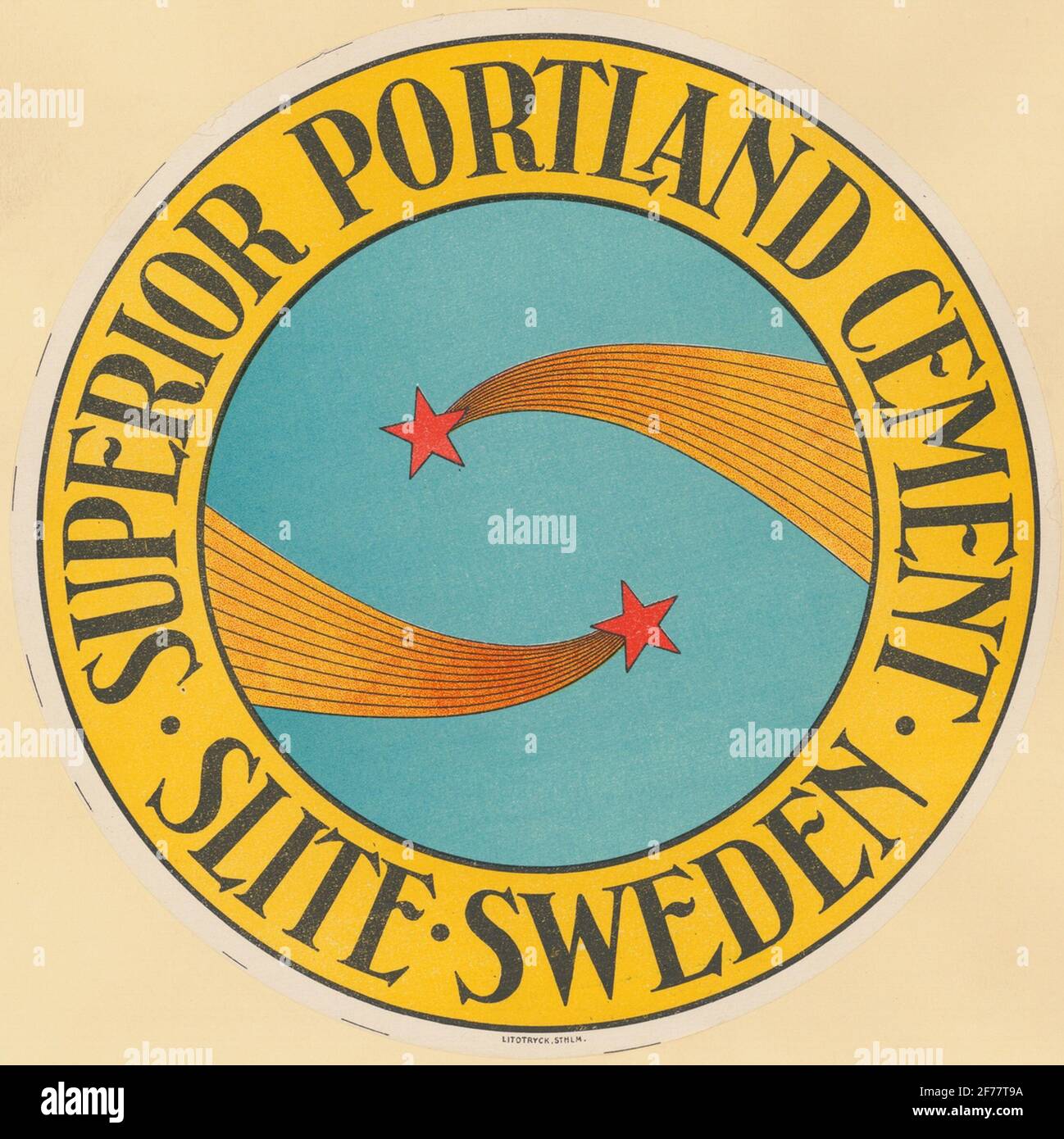 Factory mark for cement bags. Slite. Portland cement Stock Photo - Alamy