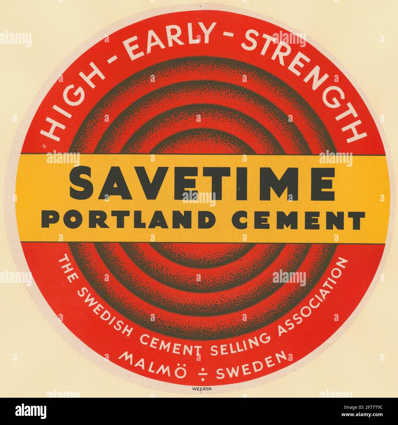 Factory mark for cement bags. The Swedish Cement Selling Association ...