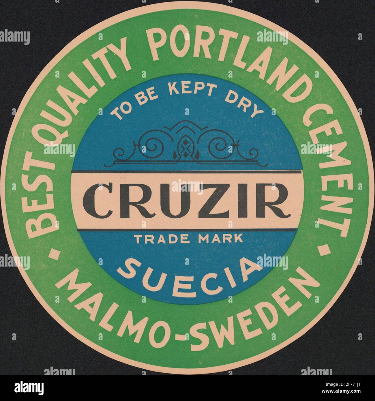 Factory mark for cement bags. Portland cement Stock Photo - Alamy