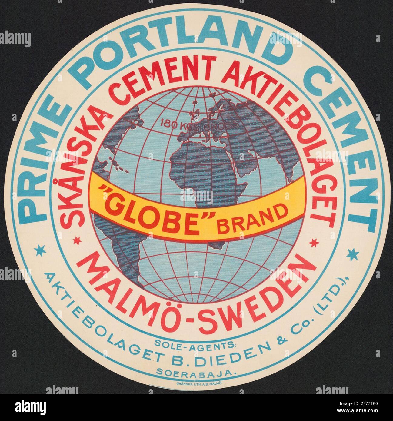 Factory mark for cement bags. Portland cement Stock Photo - Alamy