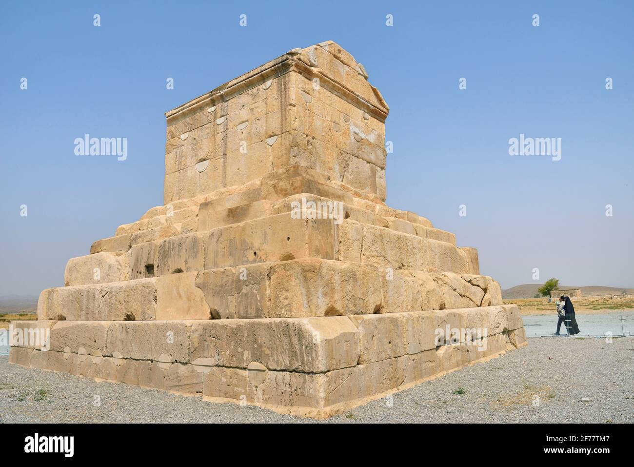 Iran, Shiraz region, World Heritage Site, Pasargades, Tomb of Cyrus the ...
