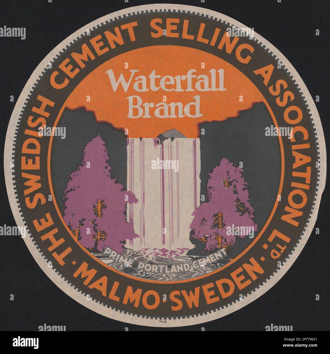 Factory mark for cement bags. The Swedish Cement Selling Association ...