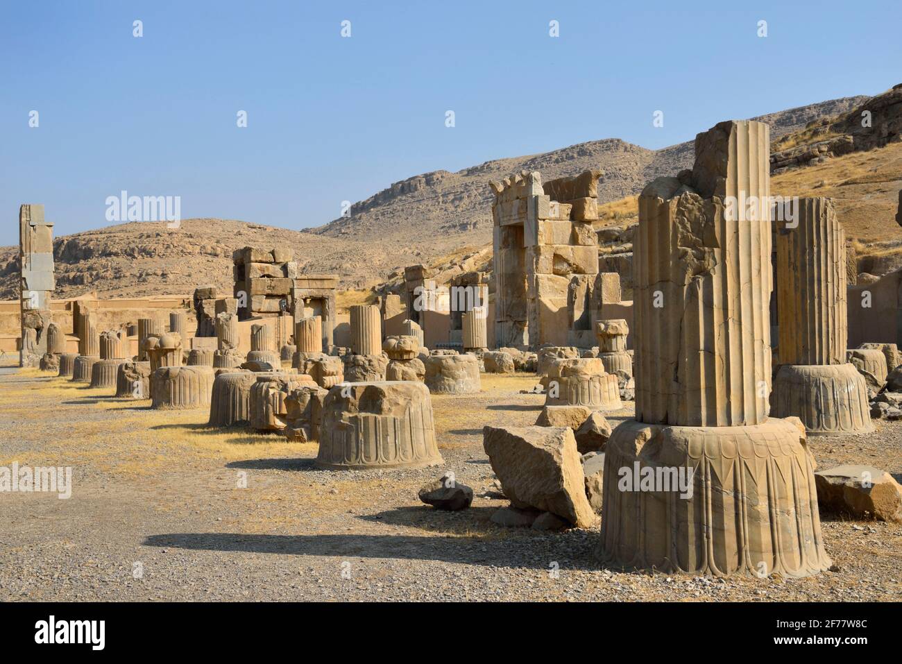 Iran, Persepolis, listed as World Heritage by UNESCO, Palace of 100 ...