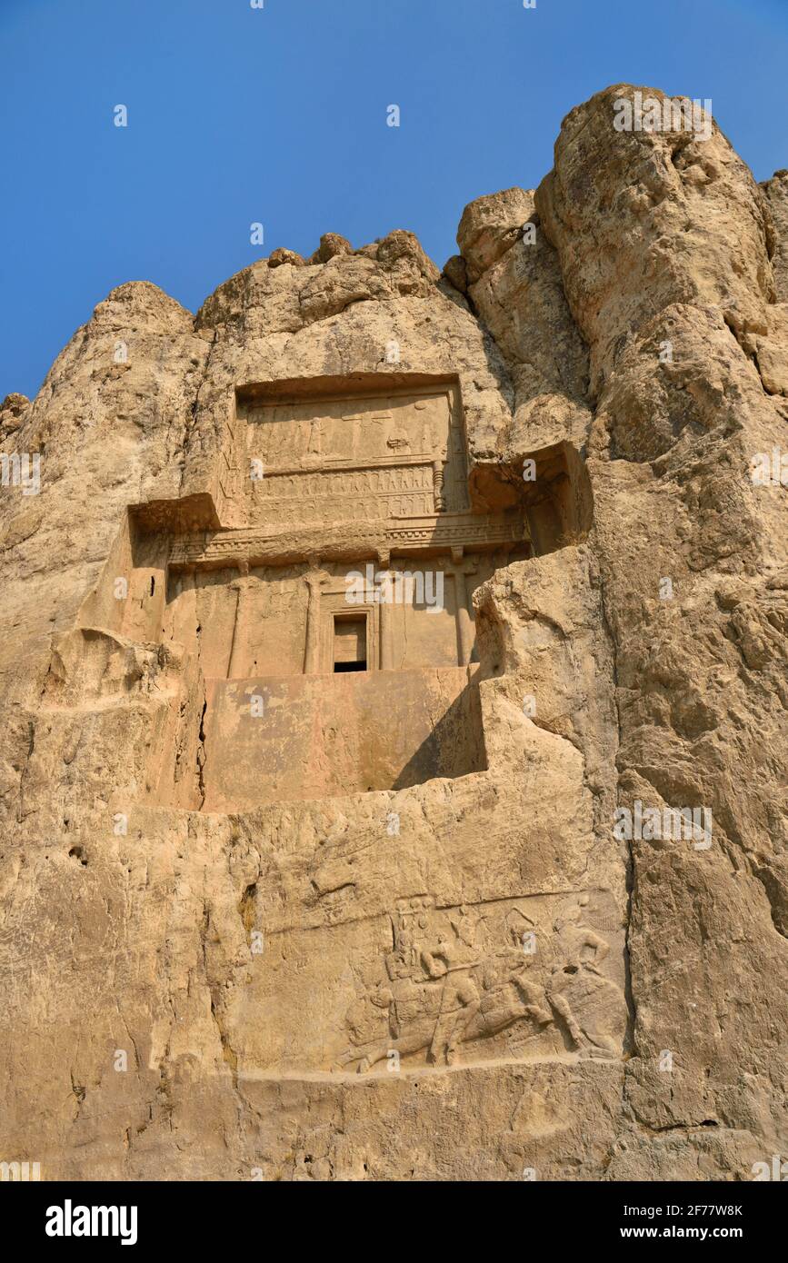 Iran, Persepolis surroundings, Naqsh-e Rostam necropolis Stock Photo ...