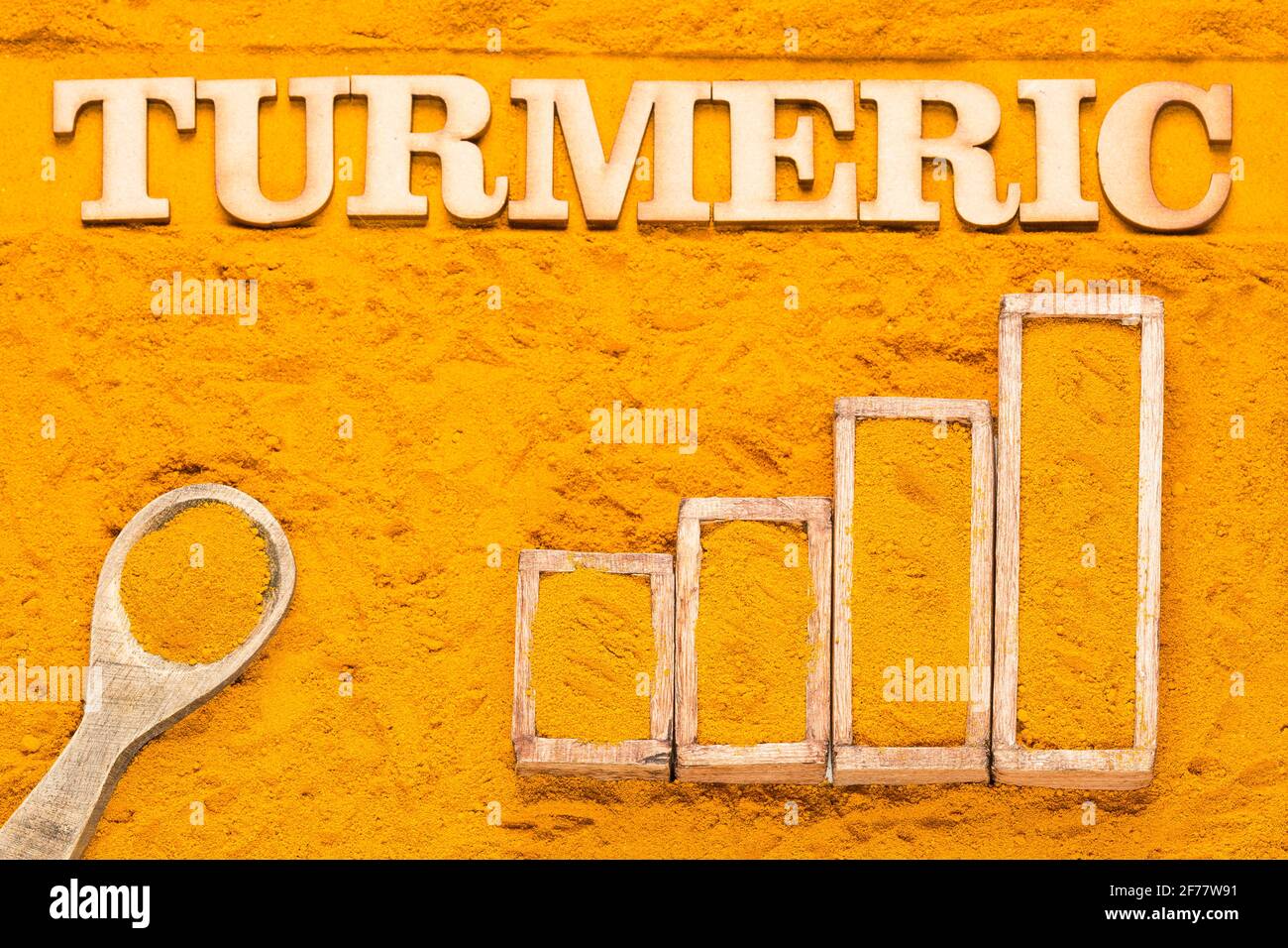 Turmeric powder - Graph of sales and consumption statistics. Curcuma ...