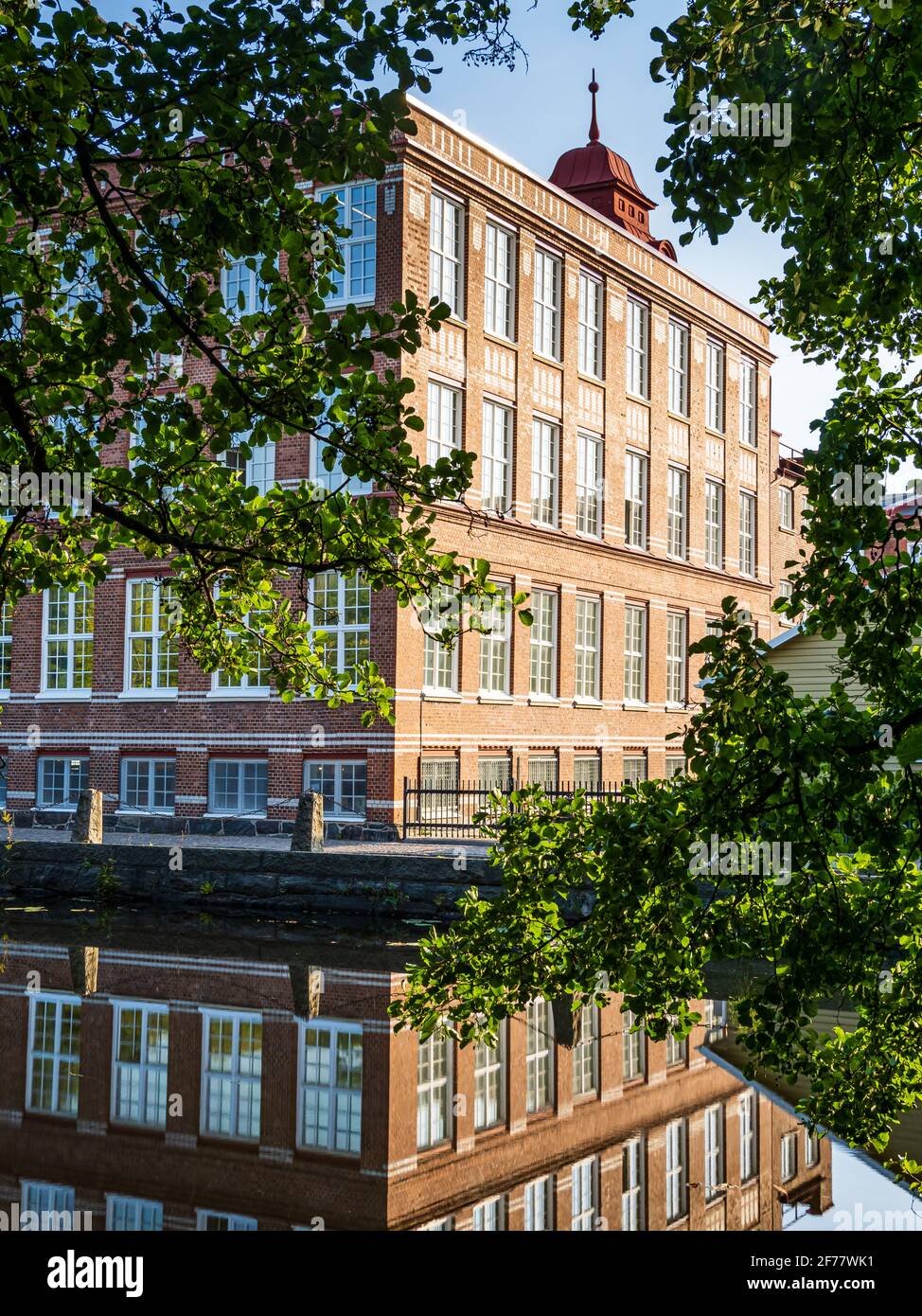 Old brick wall building, Sweden Stock Photo - Alamy