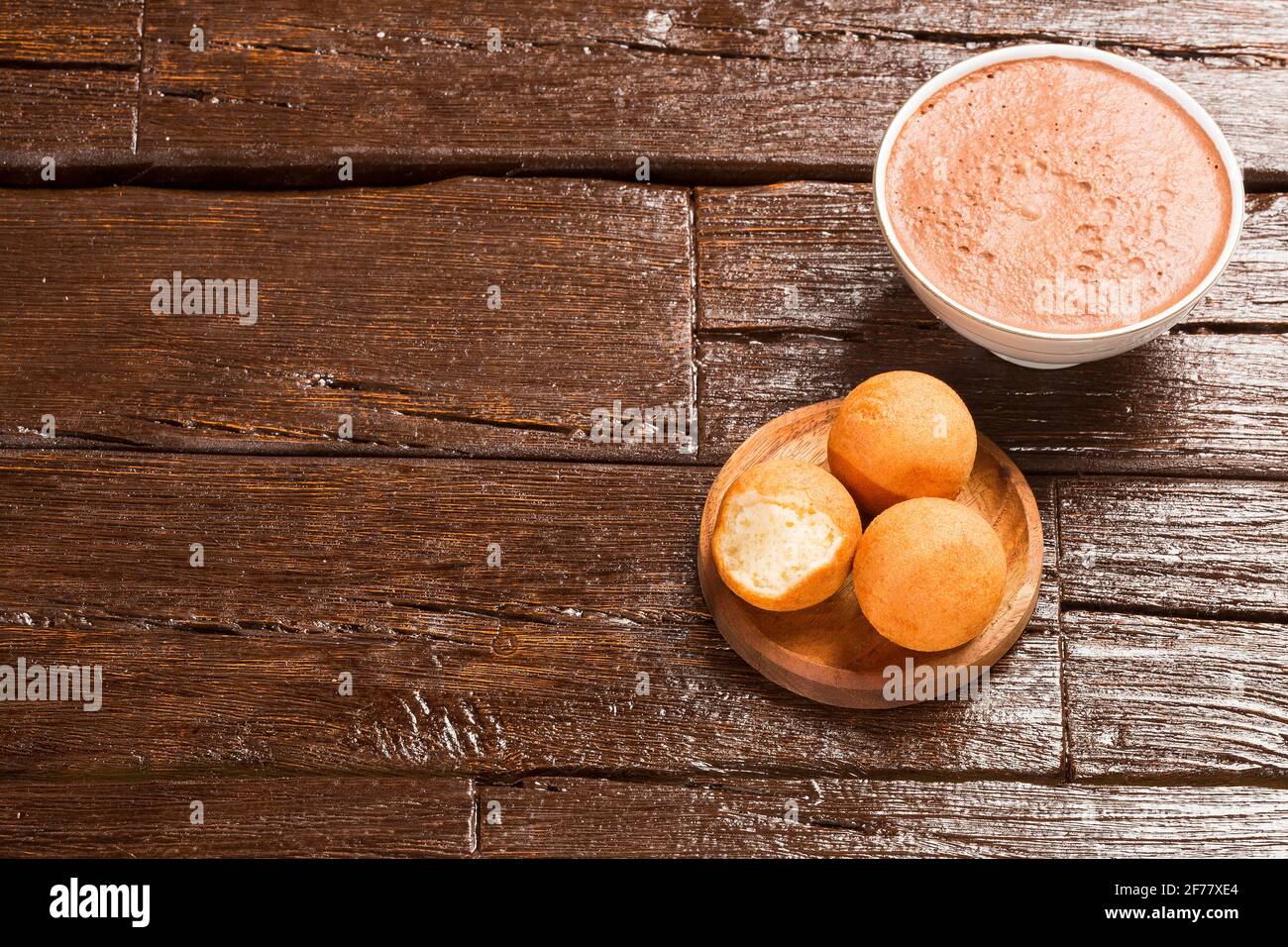 Traditional Colombian buñuelo - Deep Fried Cheese Bread Stock Photo - Alamy