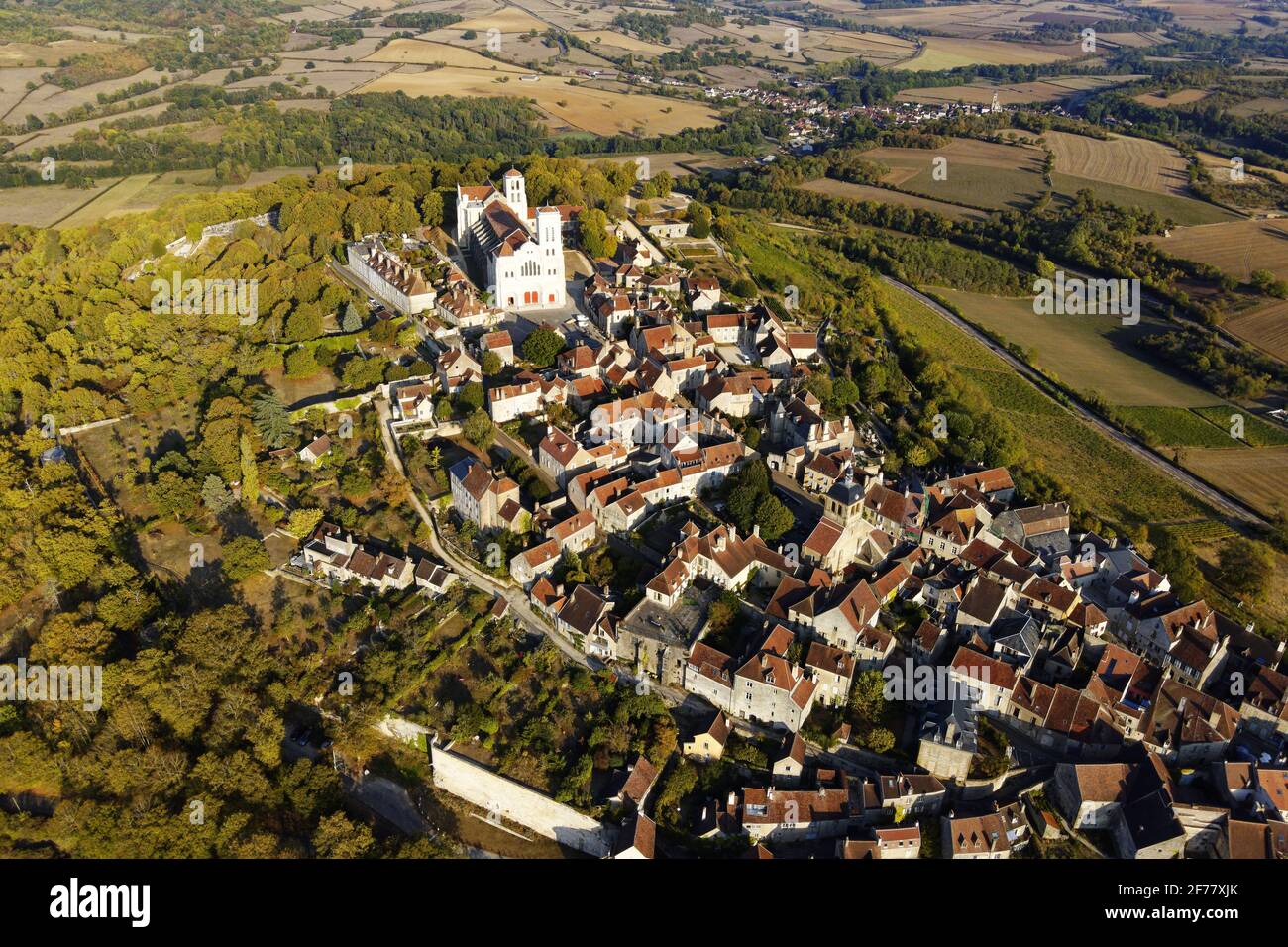 France, Yonne, Morvan Regional Natural Park, Vezelay, labelled Les Plus ...