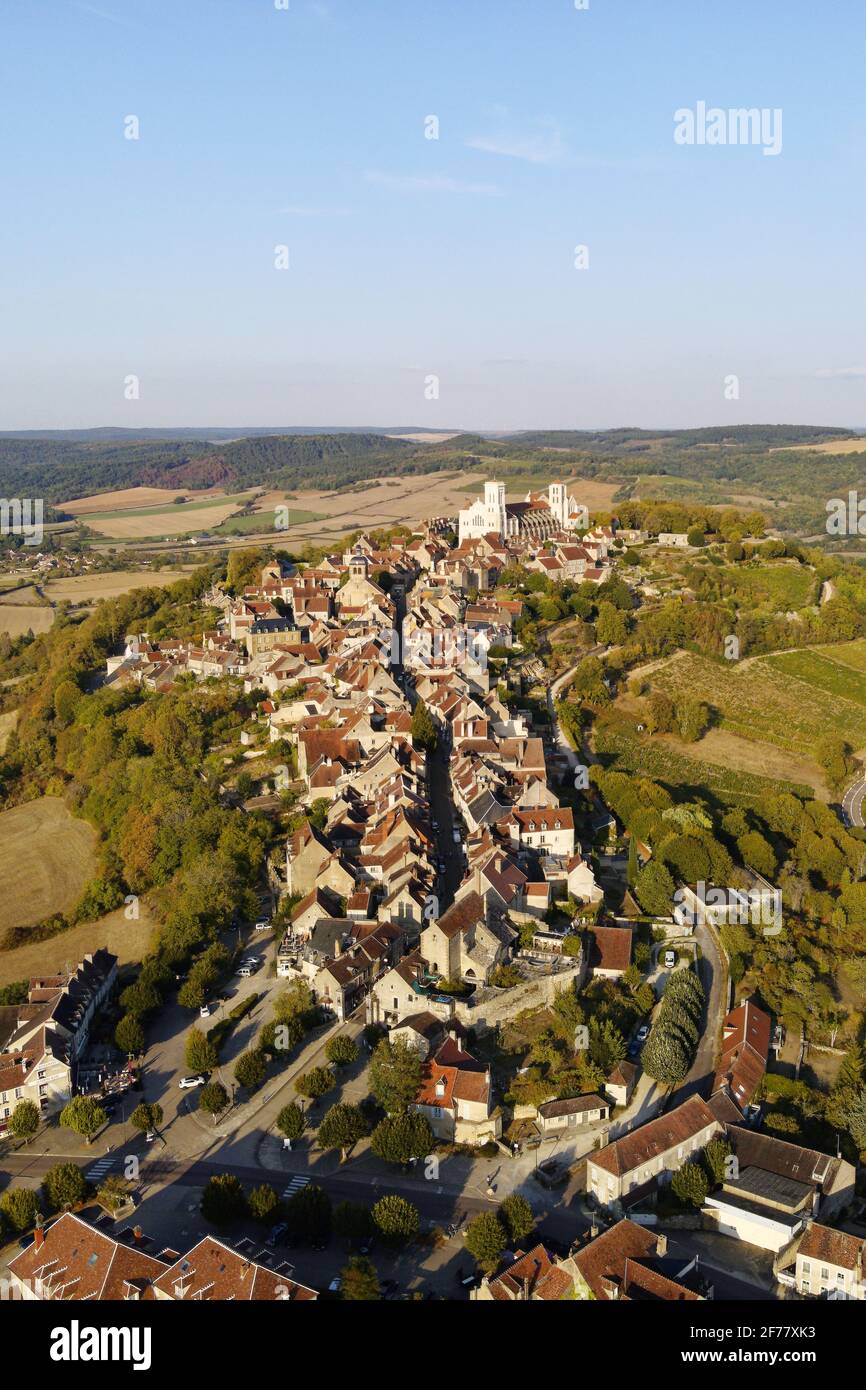 France, Yonne, Morvan Regional Natural Park, Vezelay, labelled Les Plus ...