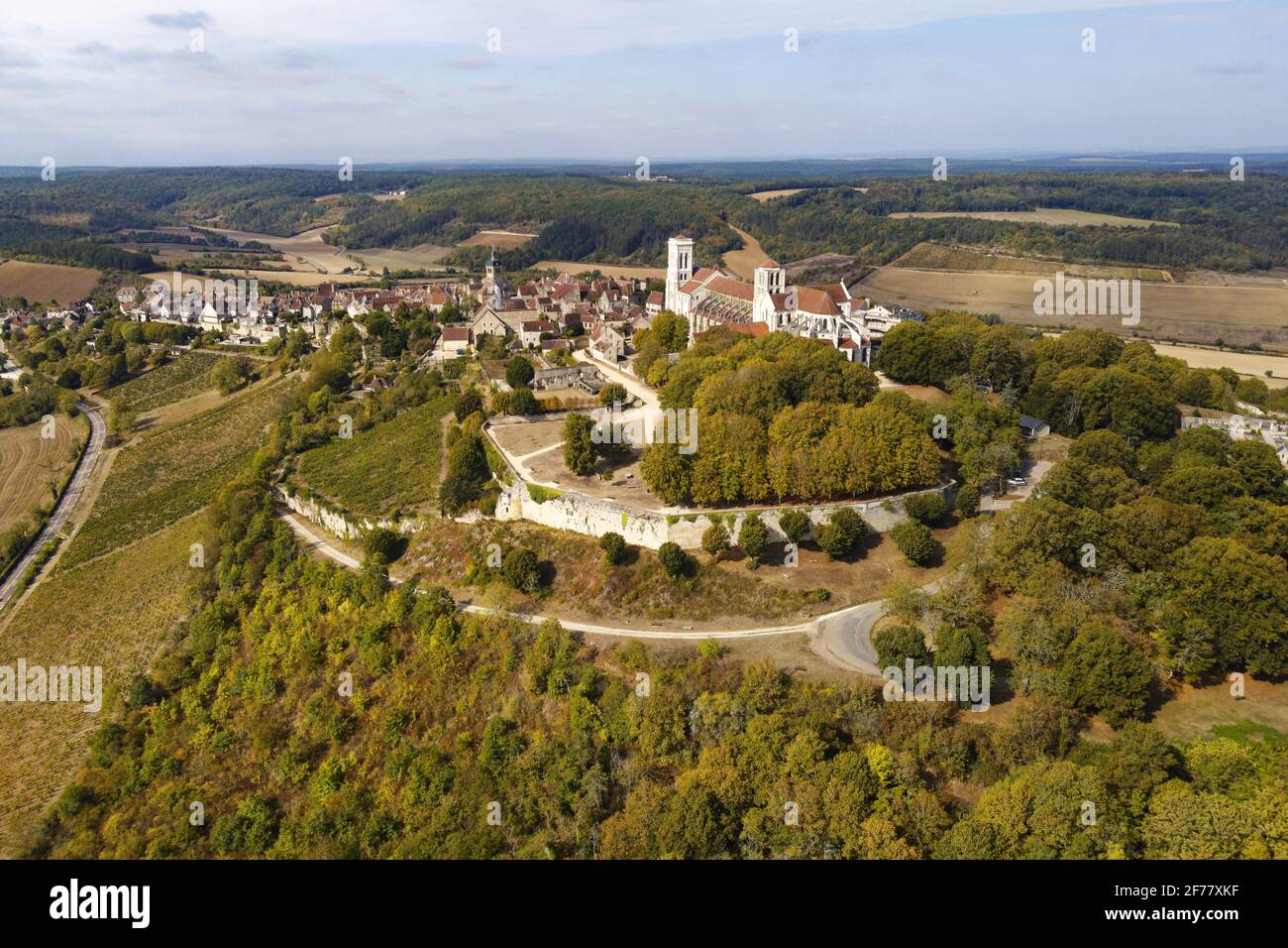 France, Yonne, Morvan Regional Natural Park, Vezelay, labelled Les Plus ...