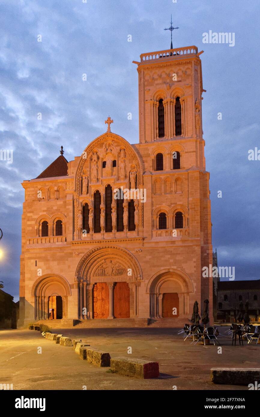 France, Yonne, Morvan Regional Natural Park, Vezelay, listed as World ...