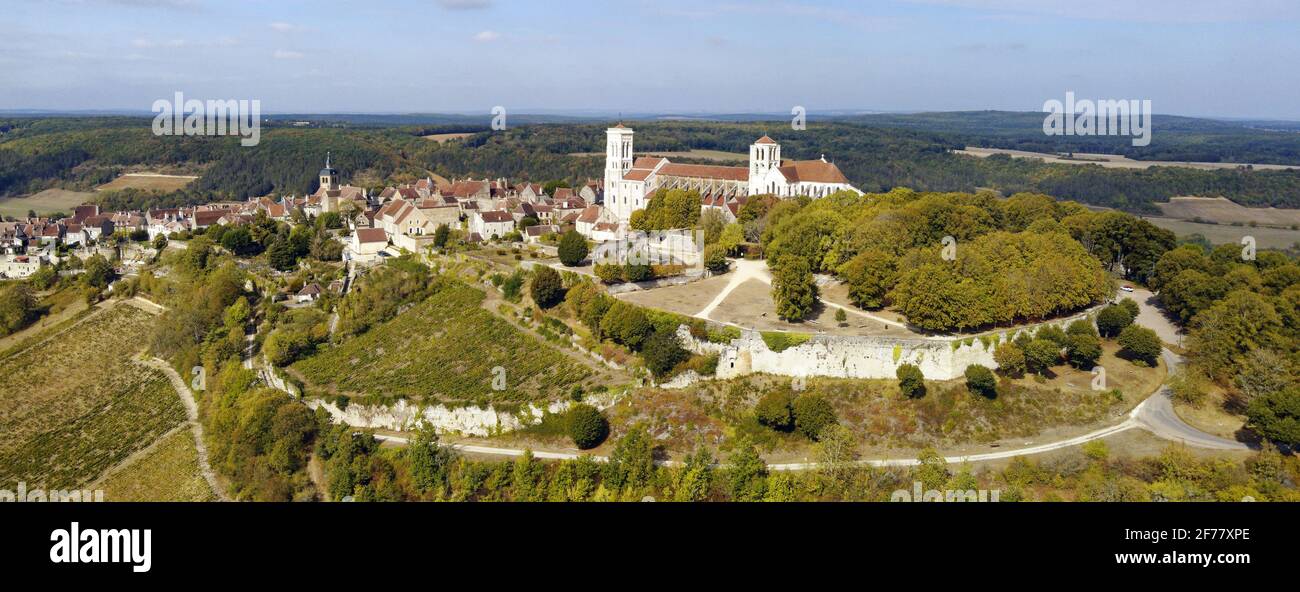 France, Yonne, Morvan Regional Natural Park, Vezelay, labelled Les Plus ...