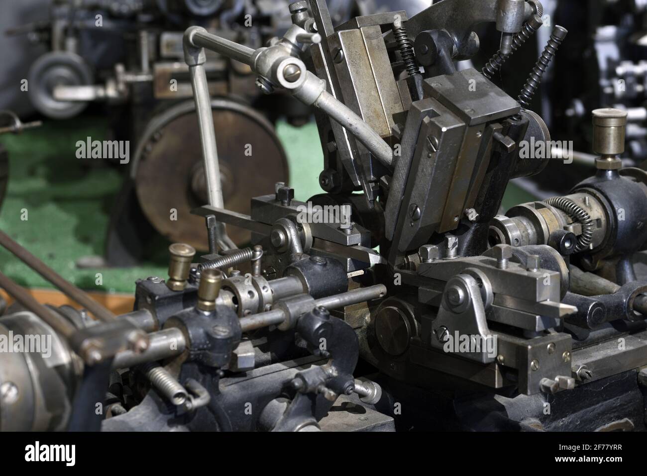 France, Doubs, Morteau, Pertusier castle, Clock museum, bar turning ...