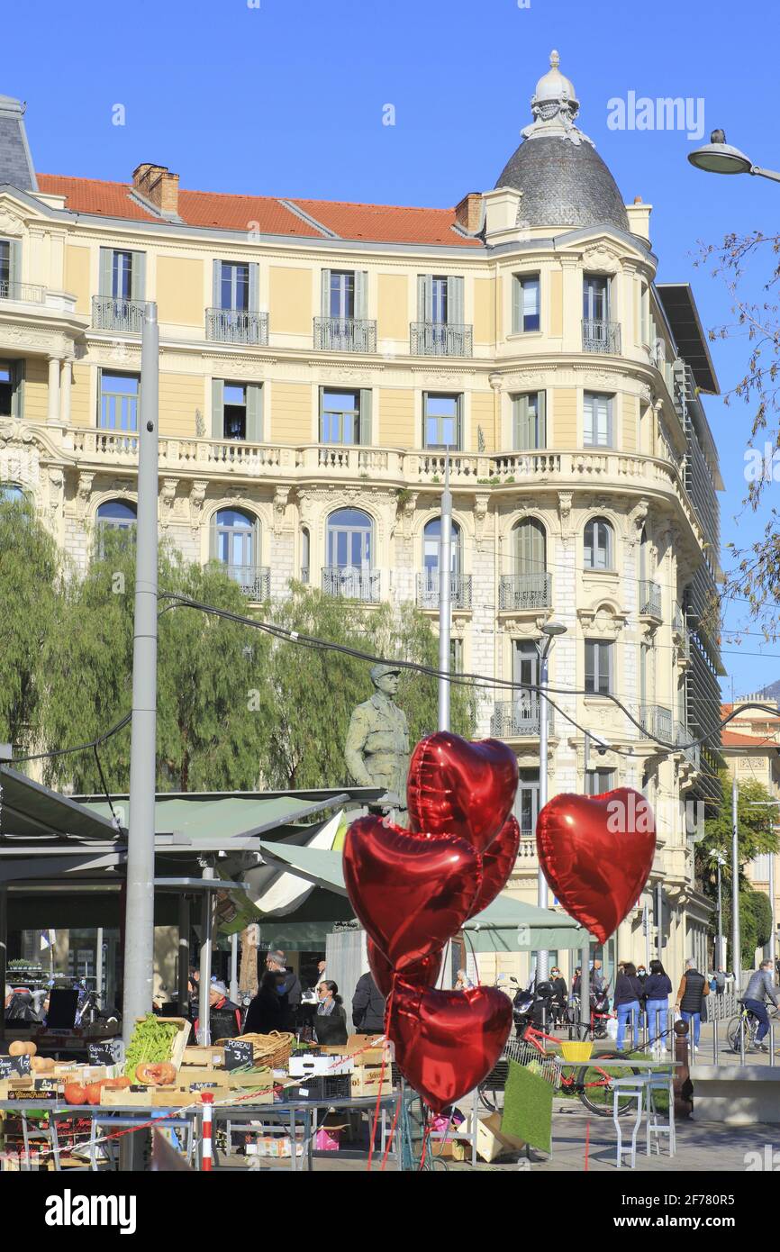France, Alpes Maritimes, Nice, Liberation district, Place du General de ...