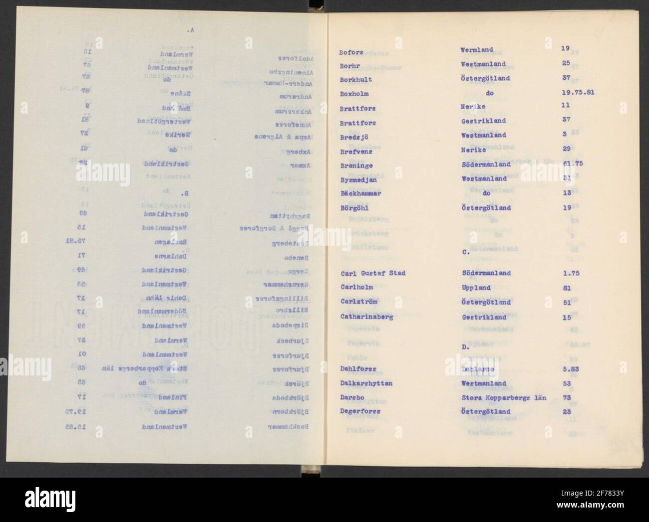 Stamp book at Stockholm's large iron and metal wave set up in 1806 ...