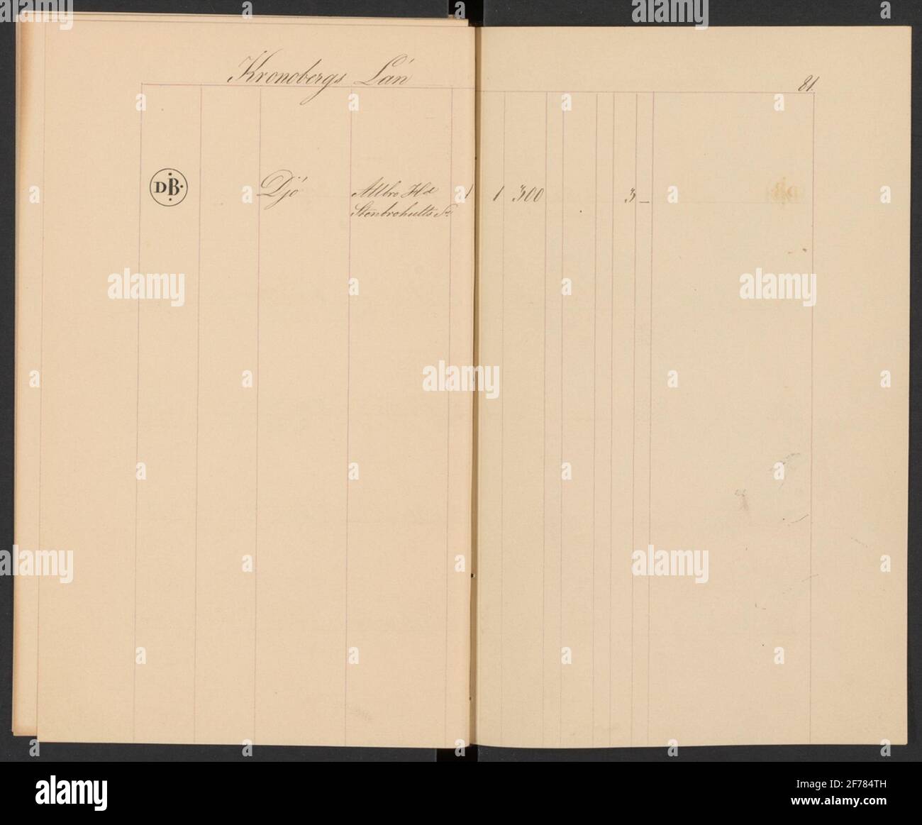 Sveriges Iron Use Stamp in the 1850s. Handwriting.ur Carl Sahlin ...