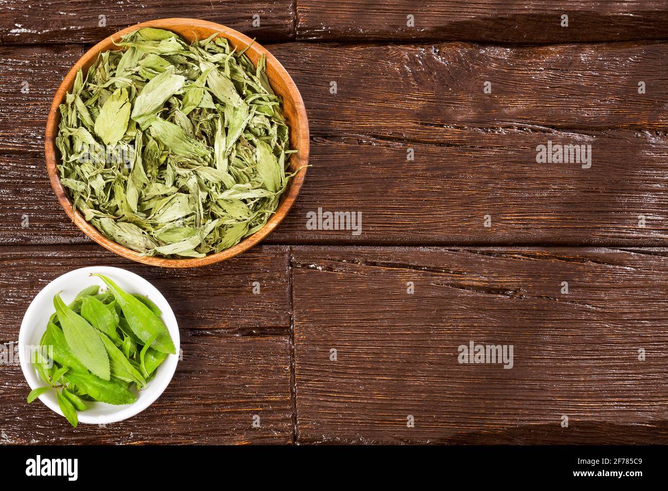 Leaves of the stevia plant - Stevia rebaudiana. Sweetener Stock Photo ...