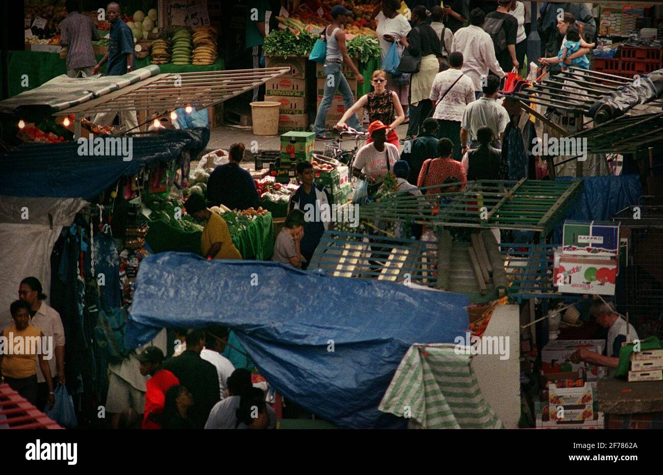 The High Street in Brixton July 2001 Stock Photo - Alamy