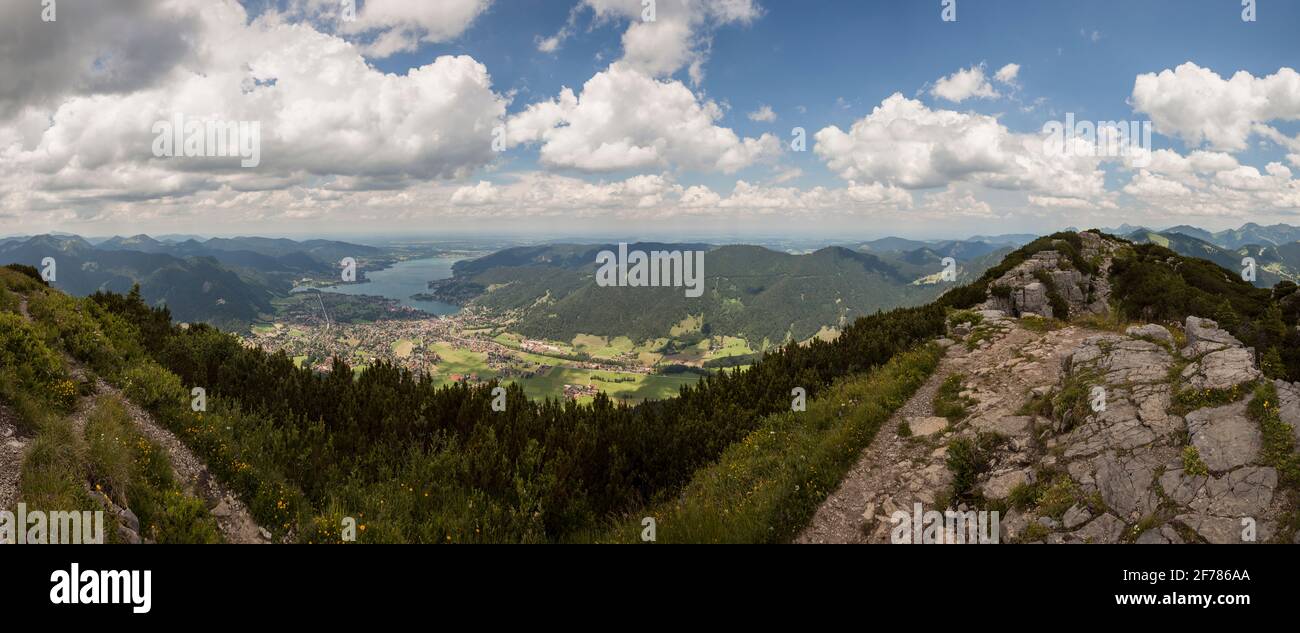 Panorama view Wallberg mountain in Bavaria, Germany Stock Photo - Alamy