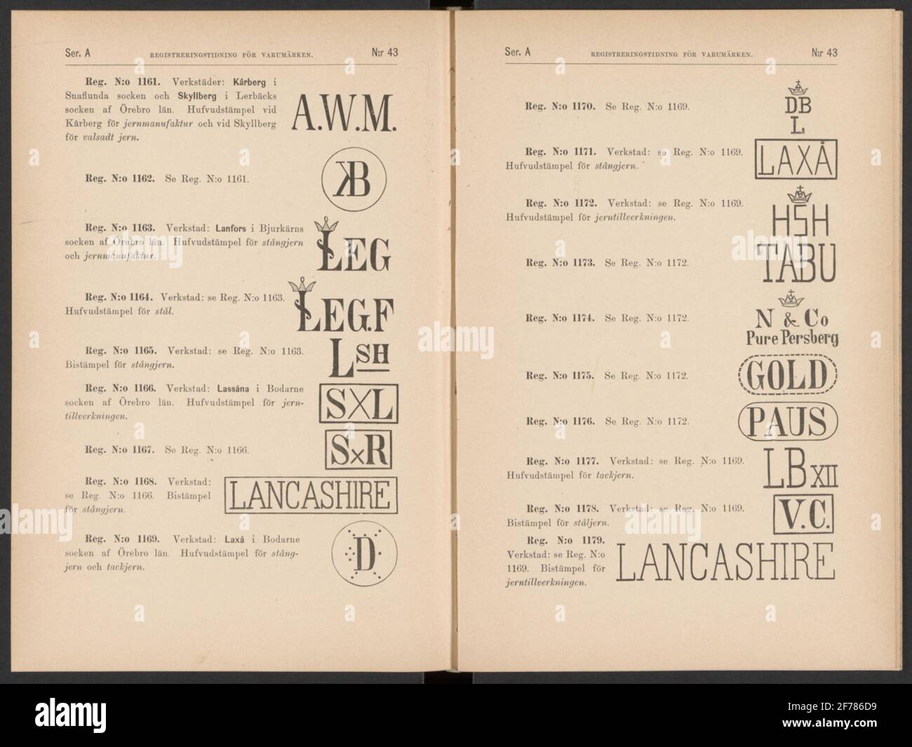 1885 registration hi-res stock photography and images - Alamy