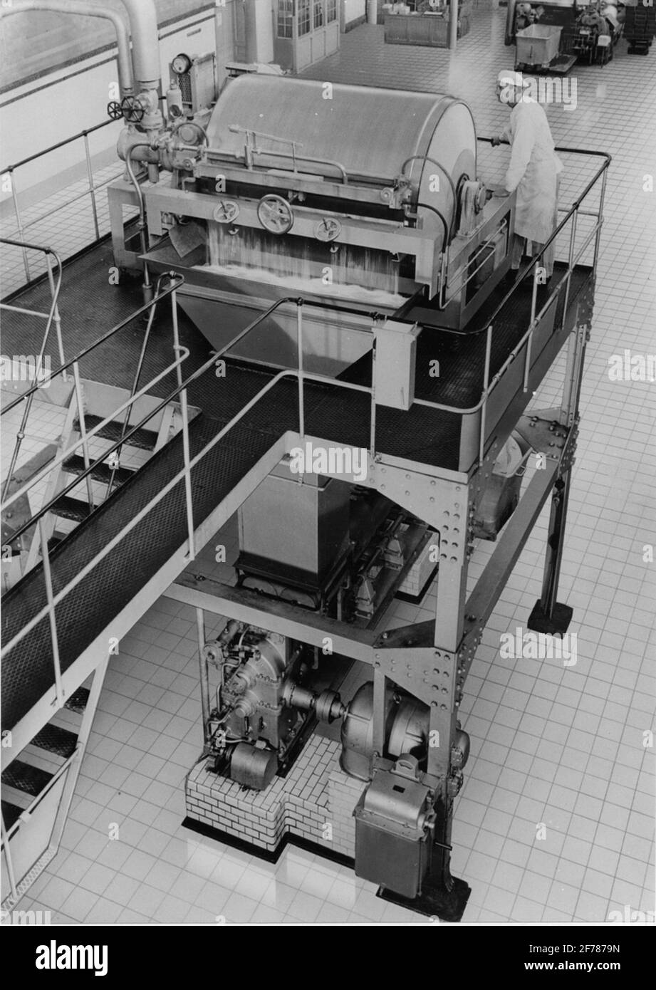 Margarinbolaget AB in Stockholm. The cooling drum and part of the so ...