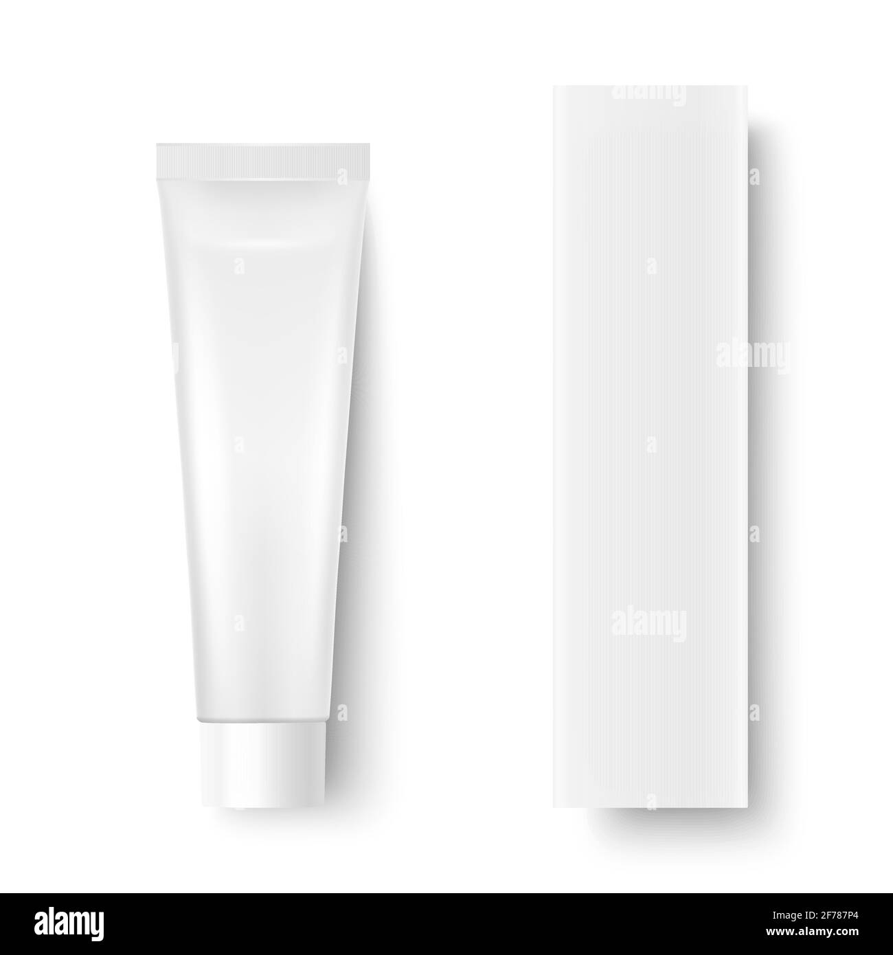 Vector 3d Realistic Plastic, Metal White Tooth Paste, Cream Tube ...