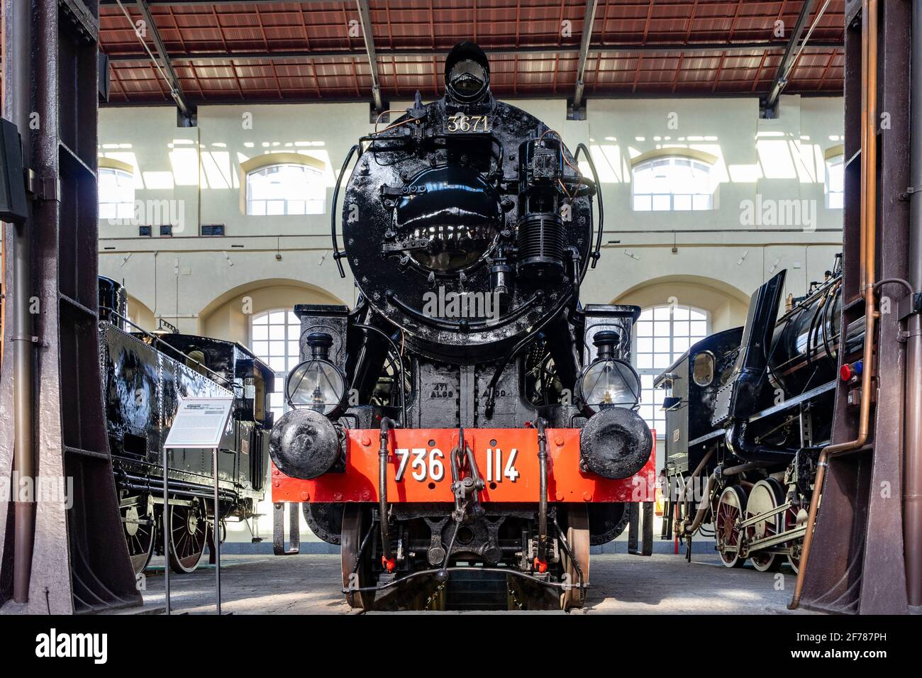 Visit to the railway museum of Pietrarsa Stock Photo - Alamy