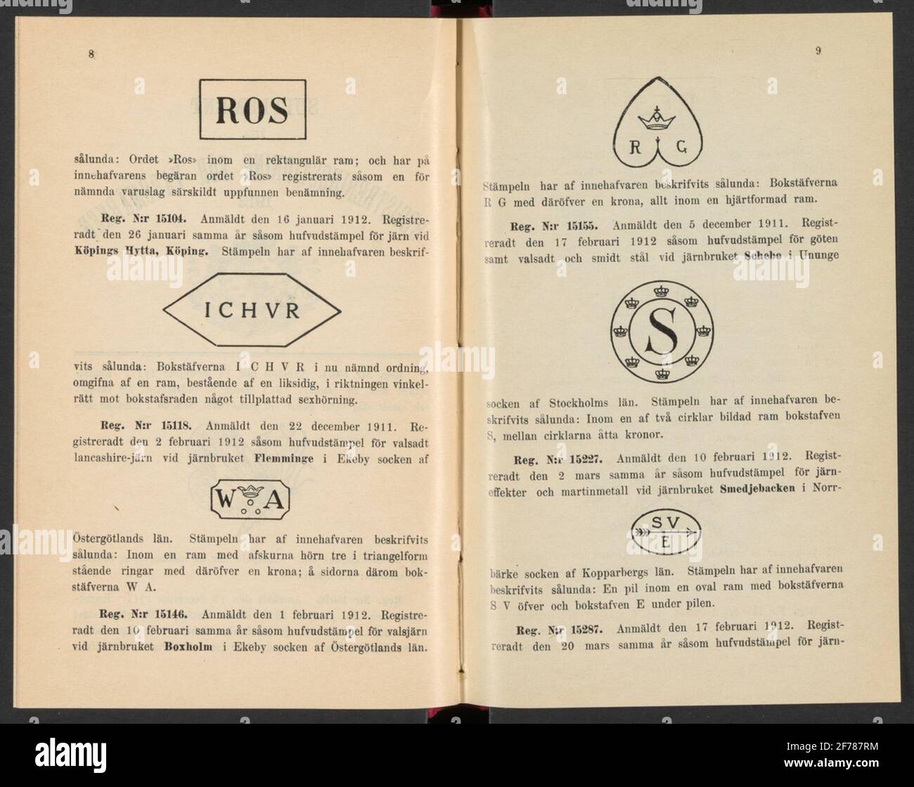 Swedish iron stamps 1908-1929.Press.ur Carl Sahlin's mountain history ...