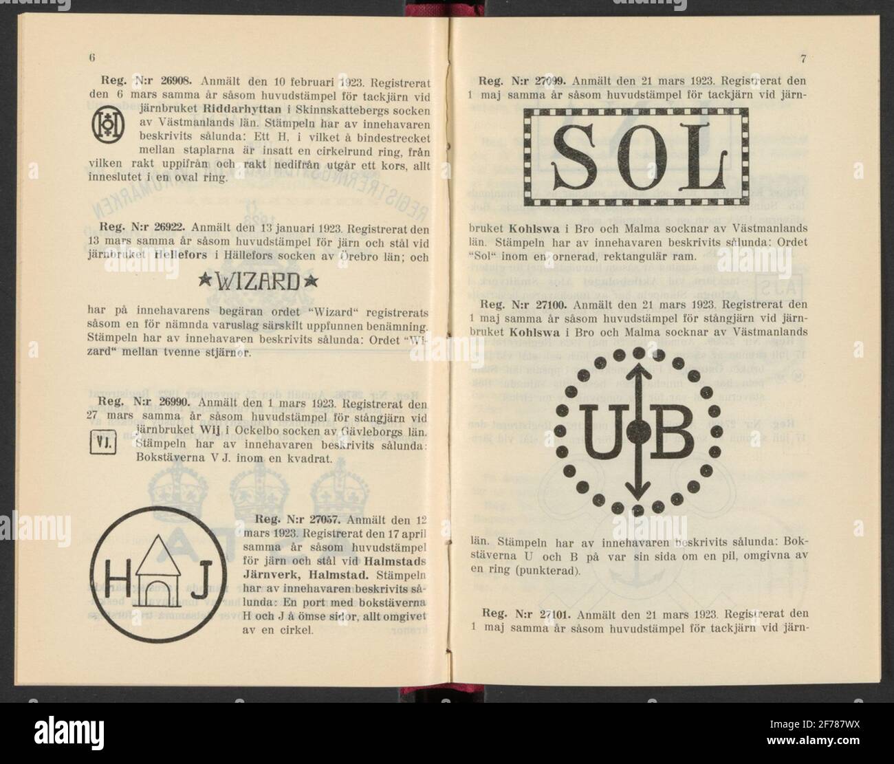 Swedish iron stamps 1908-1929.Press.ur Carl Sahlin's mountain history ...