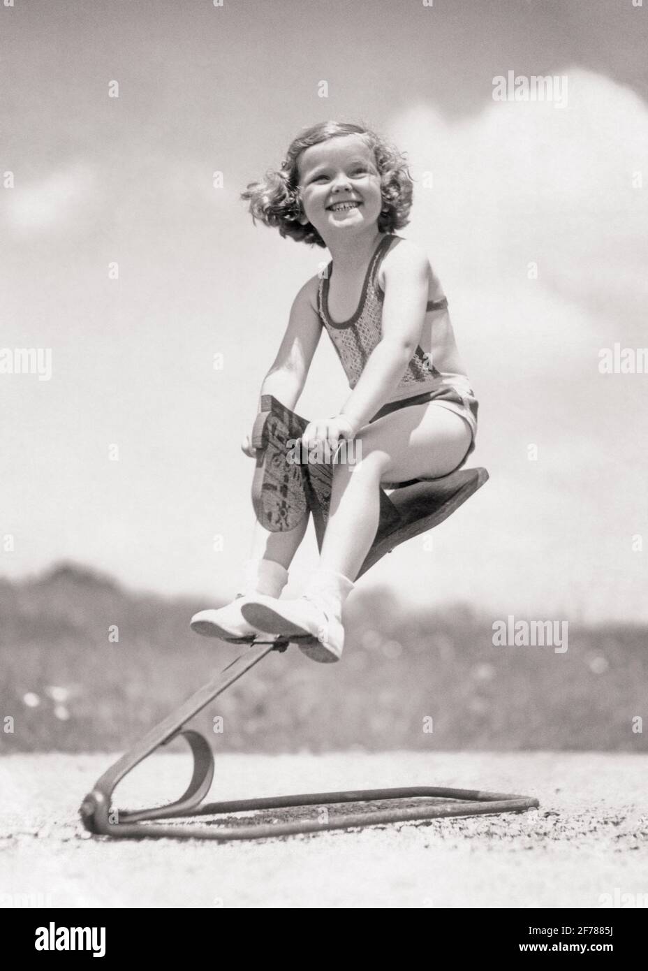 Old fashioned rocking horse hi-res stock photography and images - Alamy