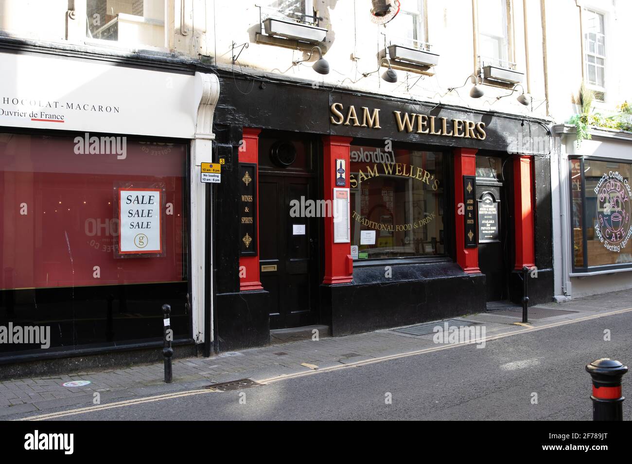 Sam Wellers Public House, Upper Borough Walls, Bath UK, One of Baths ...