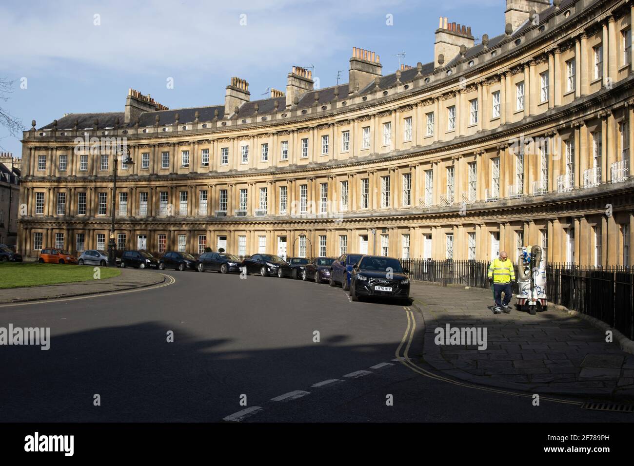 A View The Circus, of one of Bath`s most famous landmarks Stock Photo ...
