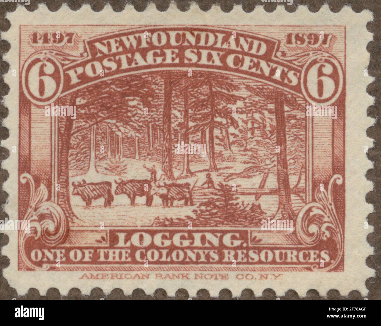 Newfoundland discovery anniversary stamp hi-res stock photography and ...