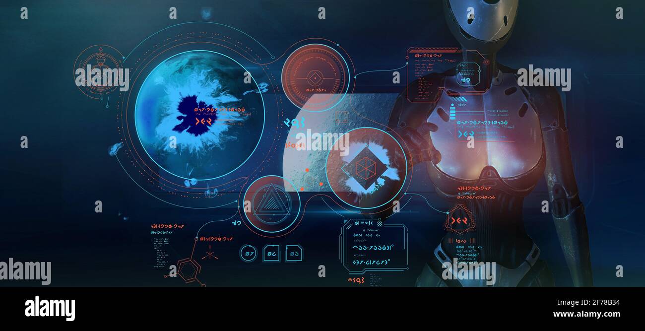 Alien hud hi-res stock photography and images - Alamy