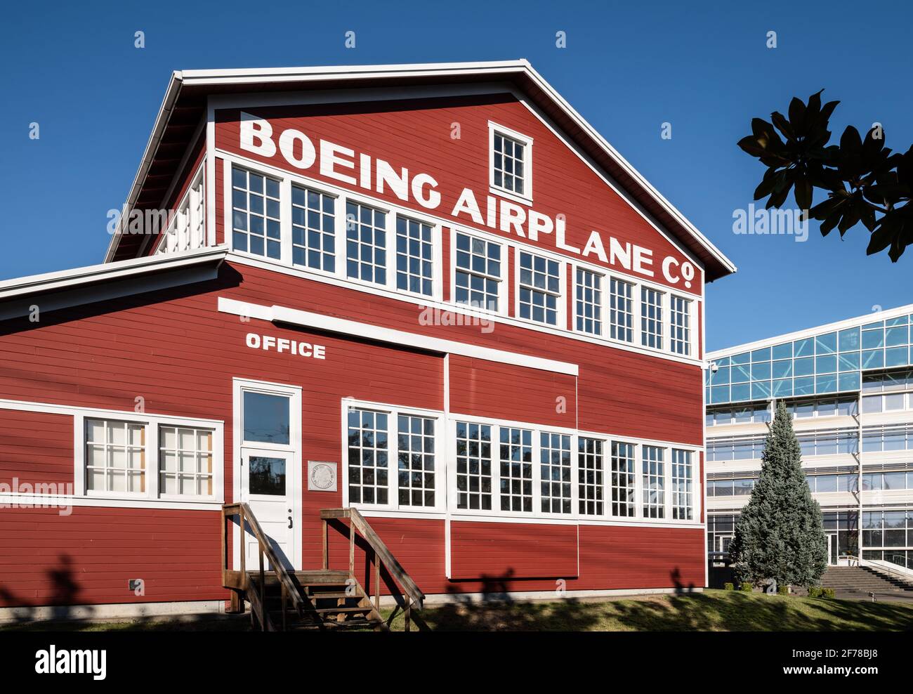 The historical Red Barn at Boeing Field in Seattle was home of Plant 1 ...