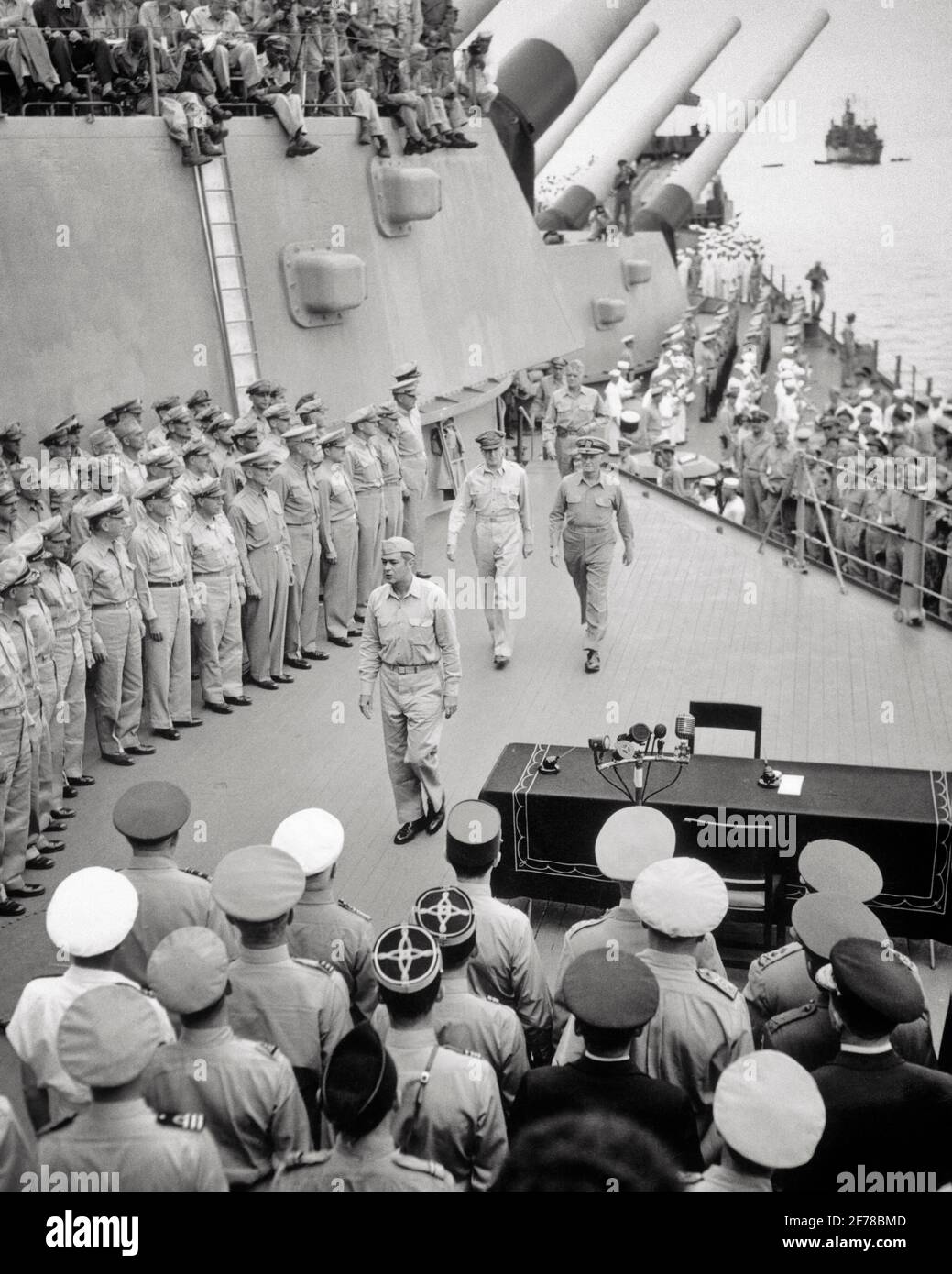 Japanese Surrender 1945 High Resolution Stock Photography and Images ...