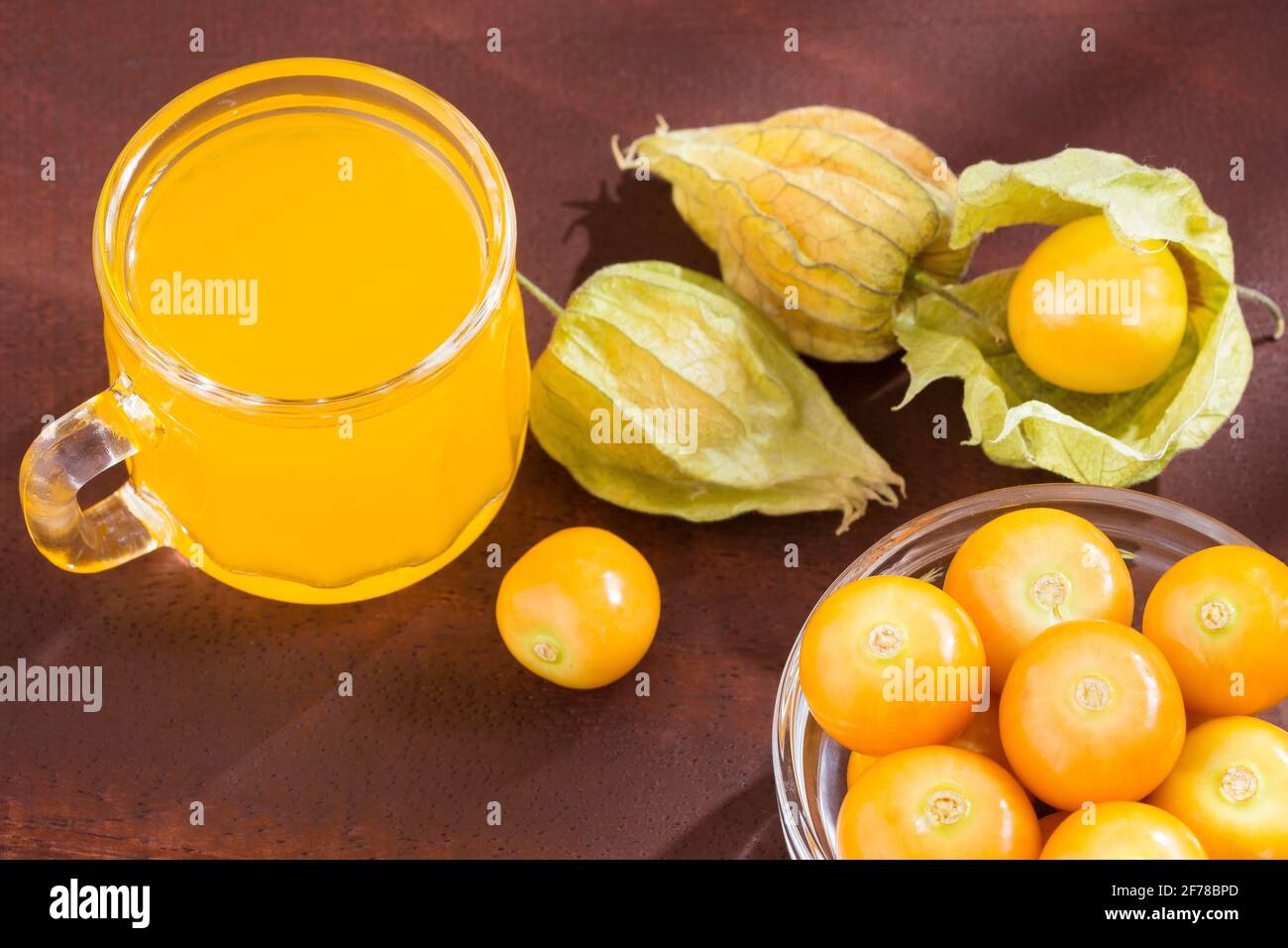 Uchuva juice - Physalis peruviana Stock Photo - Alamy