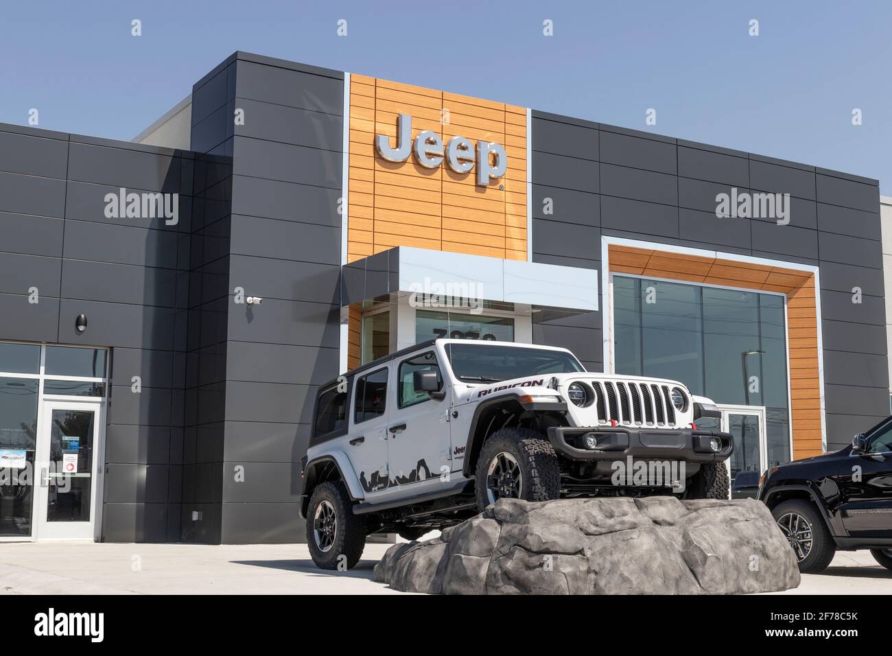 Lafayette - Circa April 2021: Jeep Wrangler display at a Chrysler ...