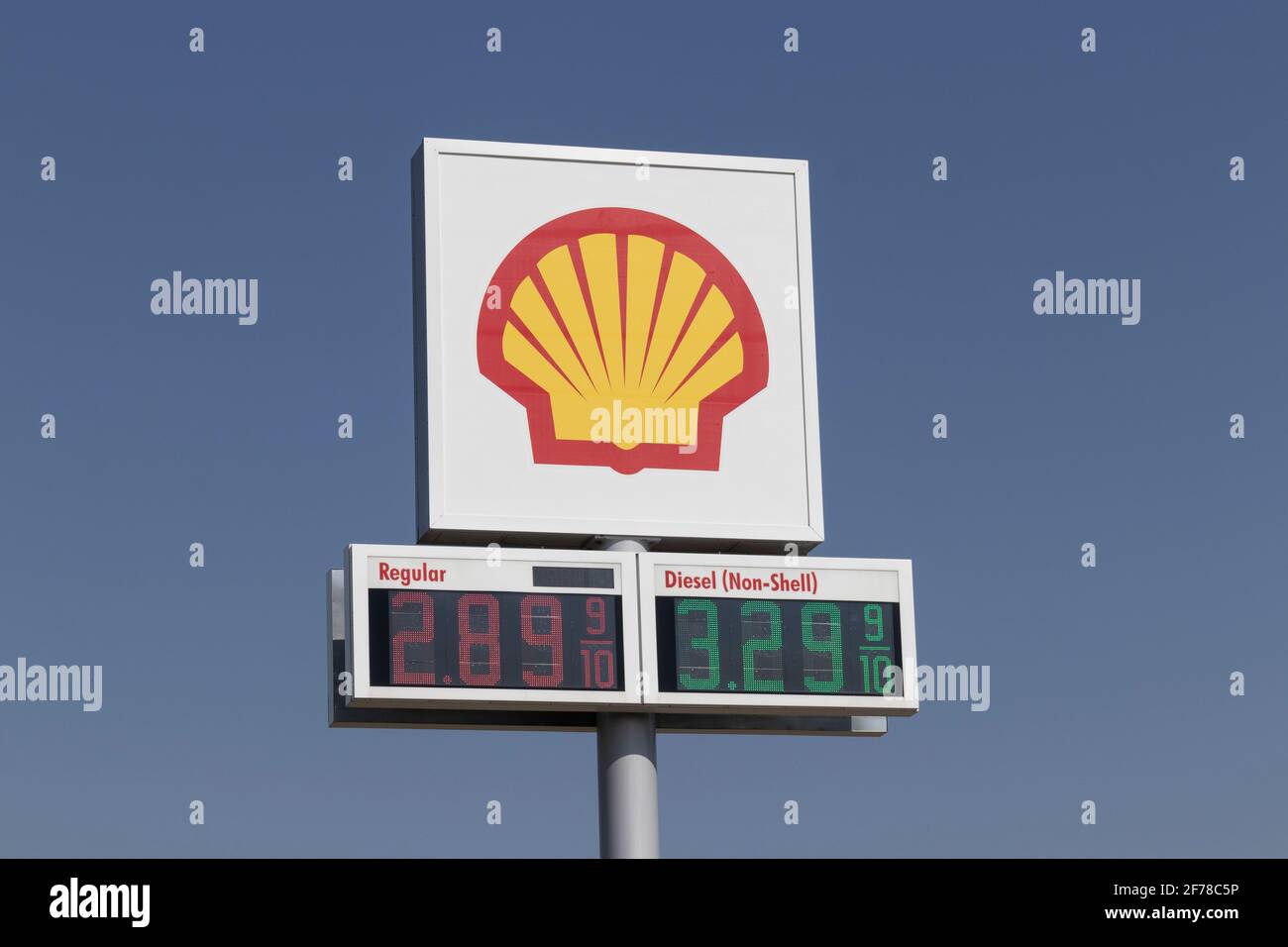 Delphi - Circa April 2021: Shell Gas station. Royal Dutch Shell plc is ...