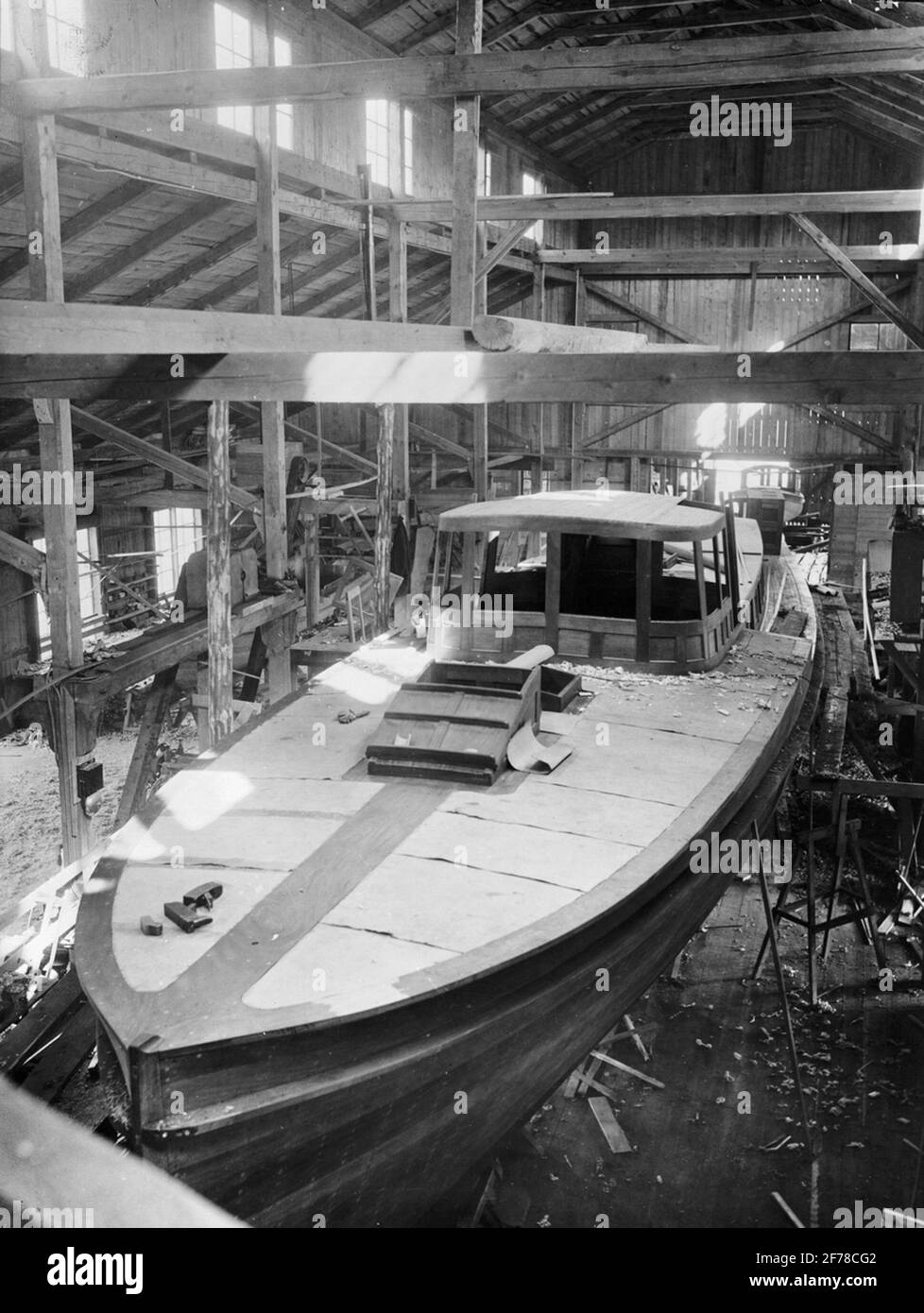 Togi Sjölexpress shipyard interior Stock Photo - Alamy