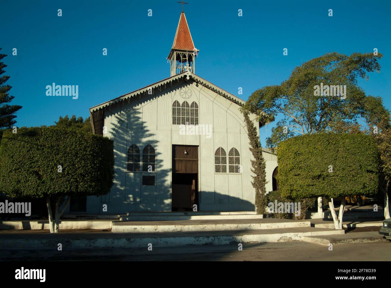 Santa Barbara metal church, designed by Eiffel Stock Photo - Alamy