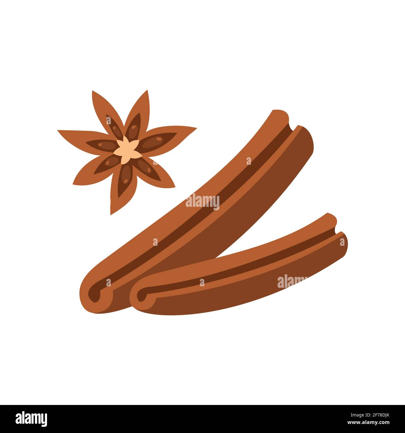 Cinnamon logo. Isolated cinnamon on white background Stock Vector Image ...