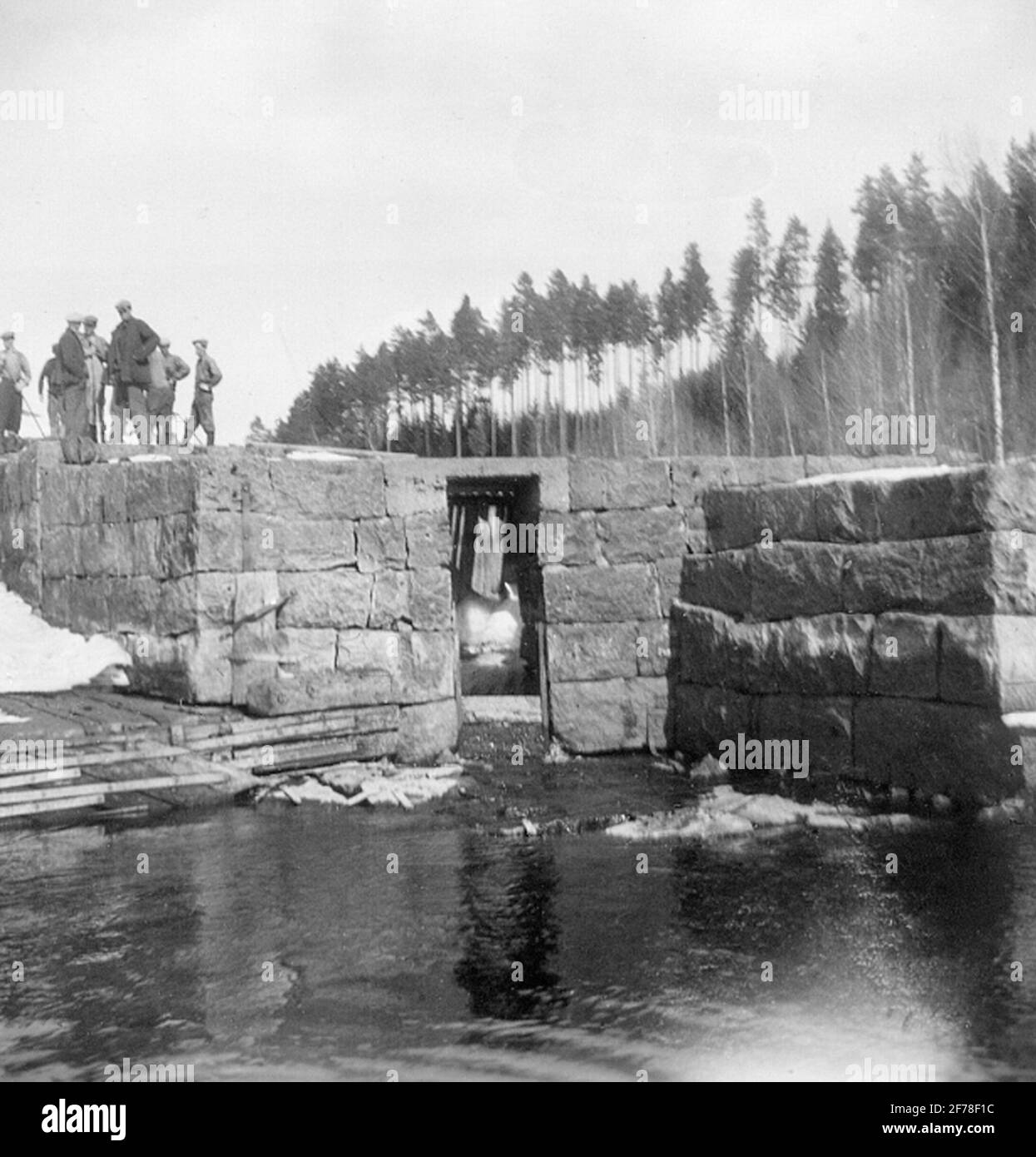 Lottefor's power station. Dust and construction site Stock Photo - Alamy