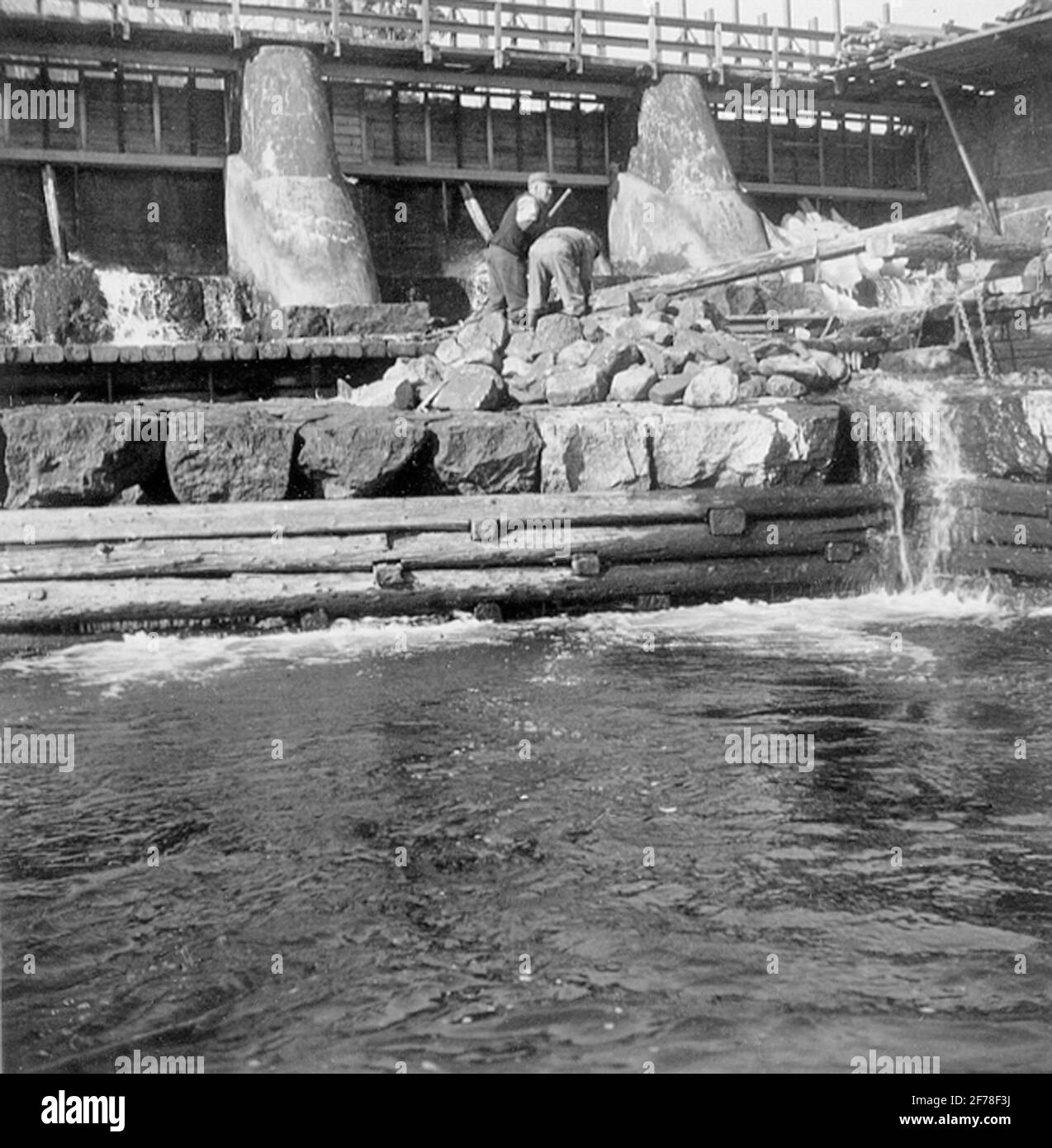 Lottefor's power station. Dust and construction site Stock Photo - Alamy