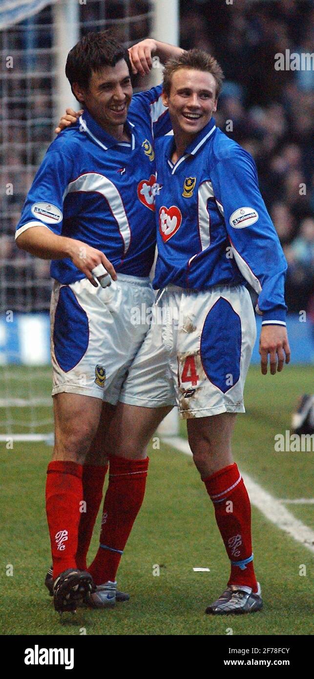 PORTSMOUTH V DERBY SVETOSLAV TODEROV AND MATT TAYLOR CELEBRATE POMPEY'S ...