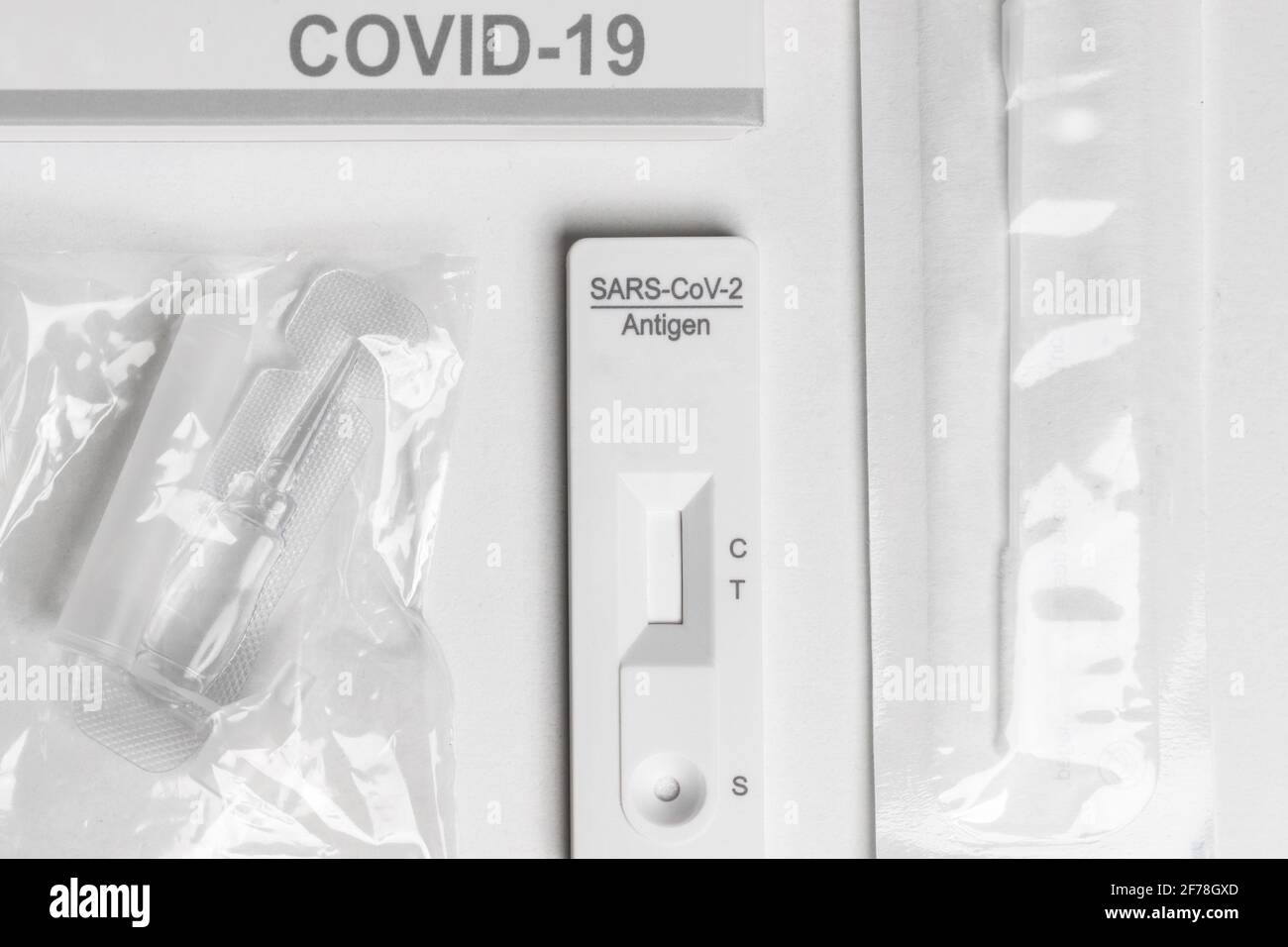 covid-19 antigen test background Stock Photo - Alamy